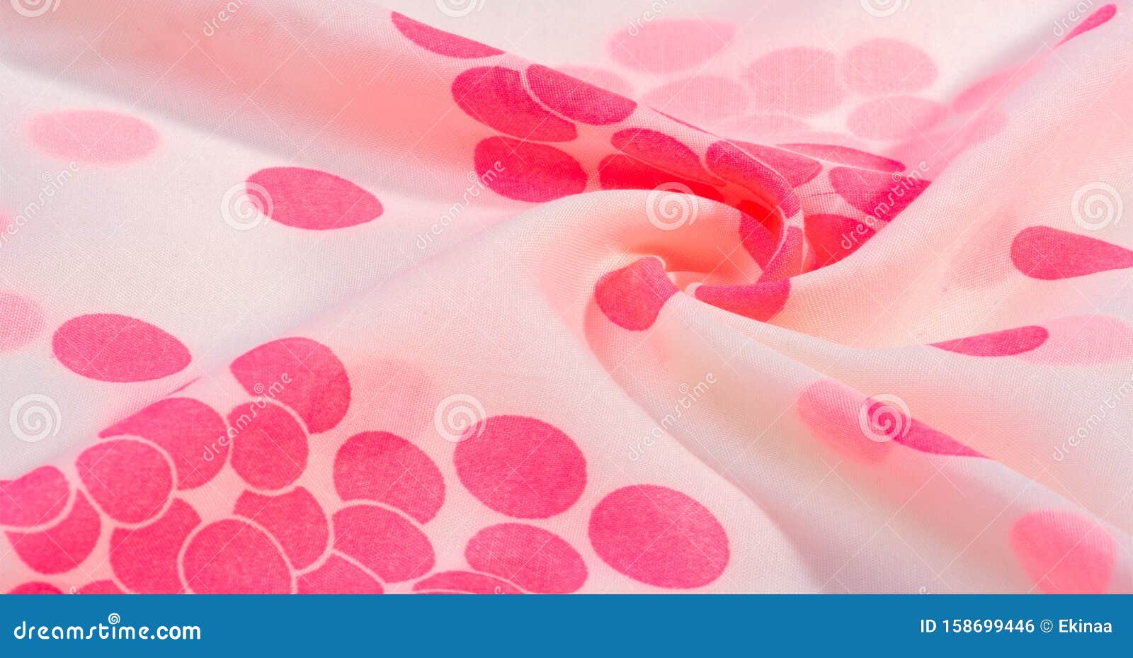 Texture Background, Red Polka Dot Patterned Silk Fabric Create Fun ...