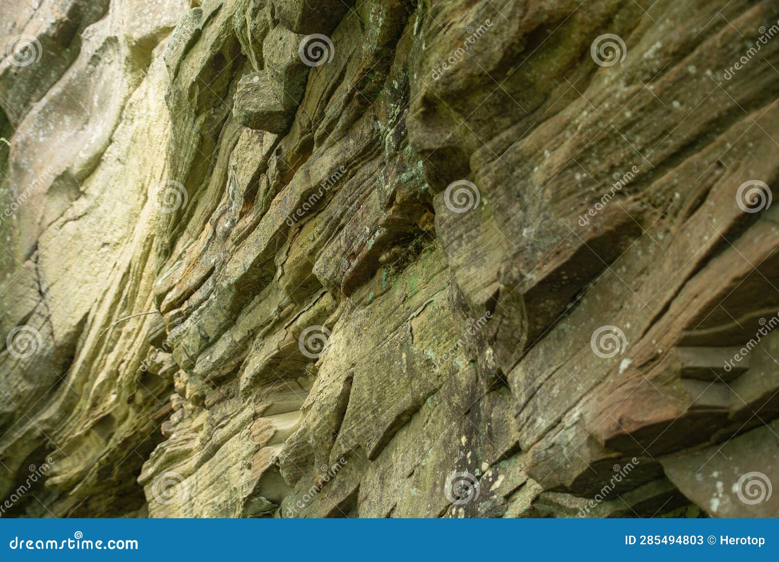 The Texture Background of the Rock Wall. Stock Image - Image of green ...