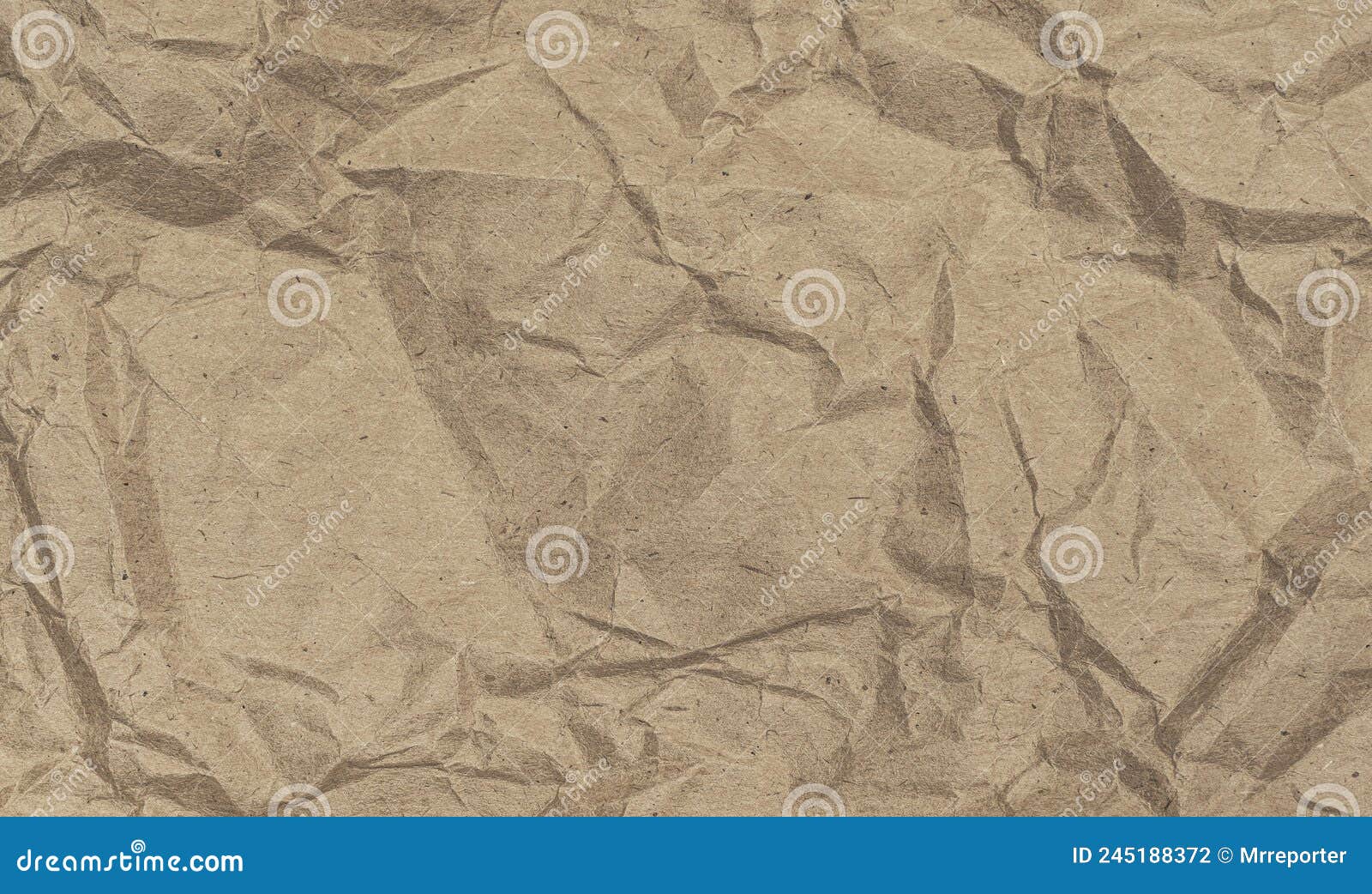 Texture Background of Rumpled Craft Paper Stock Photo - Image of ...
