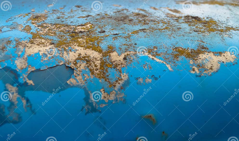 Texture Background Rust on the Hood of the Car Stock Photo - Image of ...