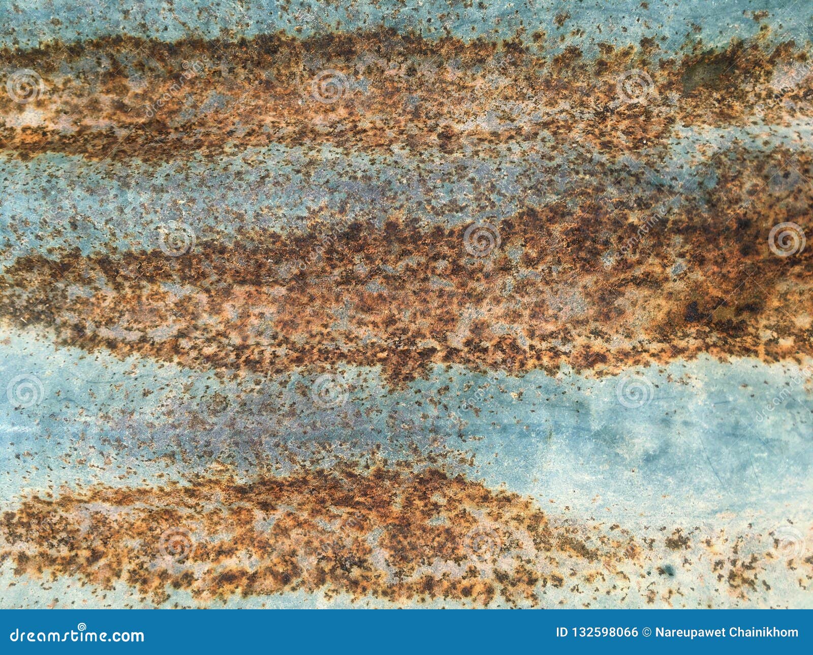 Rust on zinc sheet stock photo. Image of fullframe, weathered - 132598066