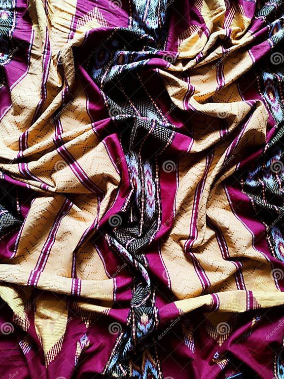 The Texture and Background of the Sarong Have a Modern Pattern Stock ...