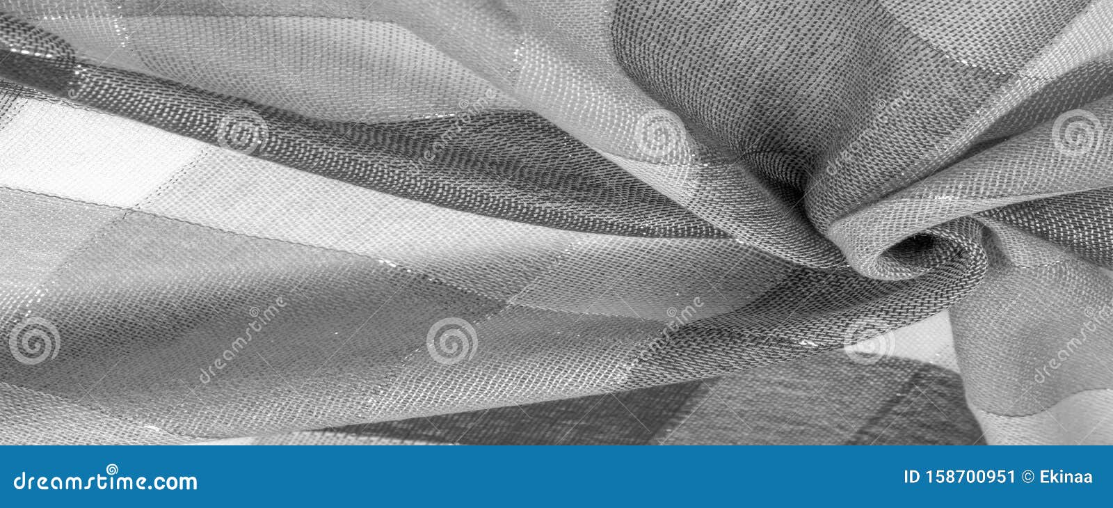 Texture, Background, Silk Scarf Feminine Black and White with a Metal ...