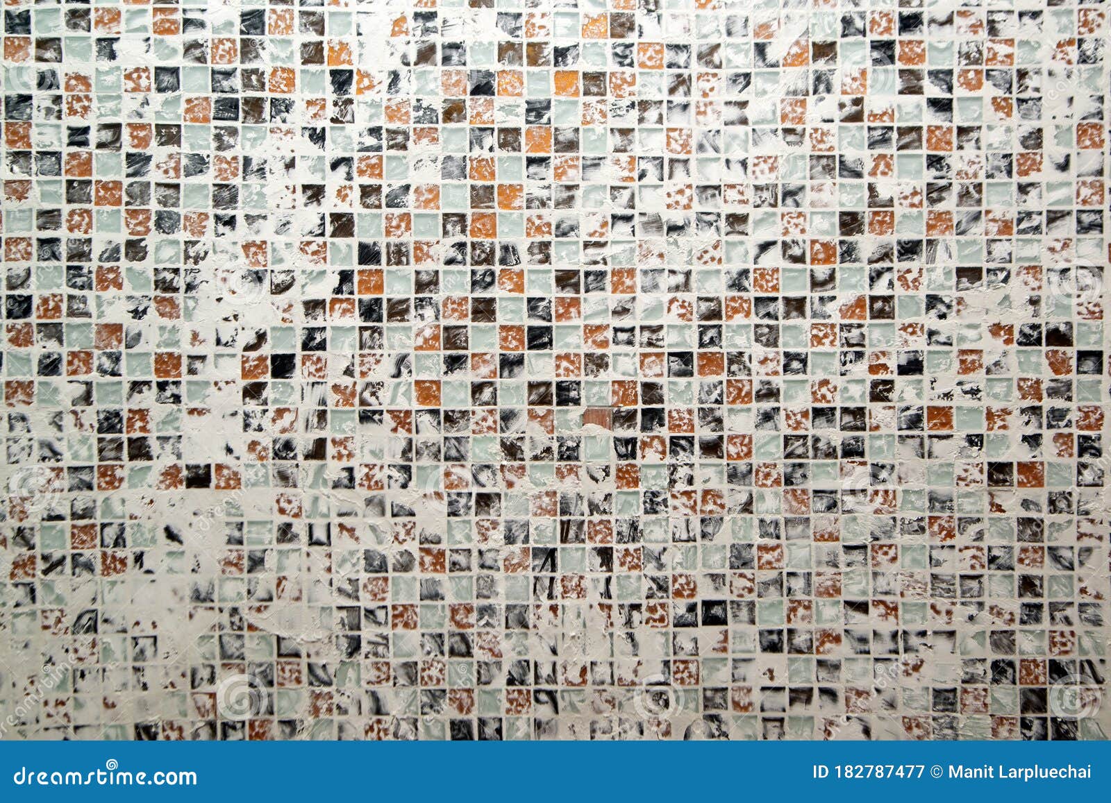 Texture and Background for Square Mosaic Ceramic Tiles on the Walls of ...