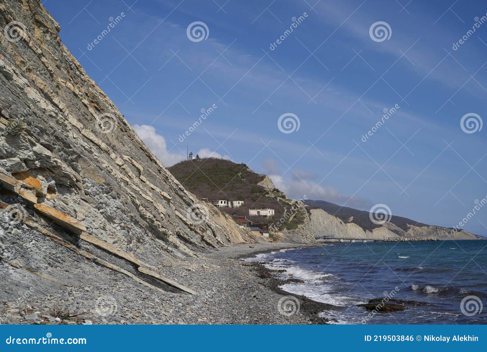 The Texture and Background of the Stones. Rock Texture on the Sea Coast ...