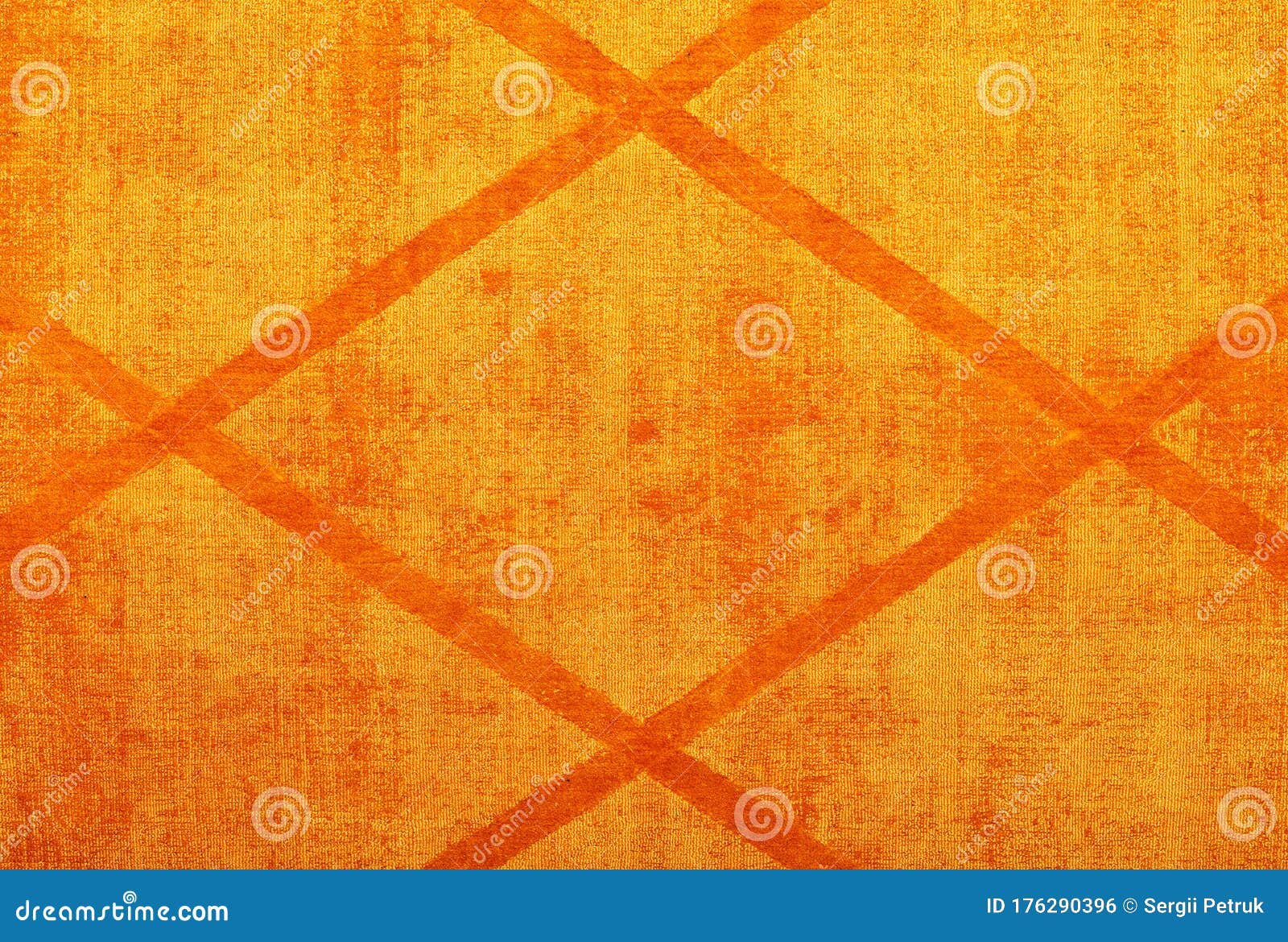 Texture and Background of a Textile Surface in Orange with a Diamond ...