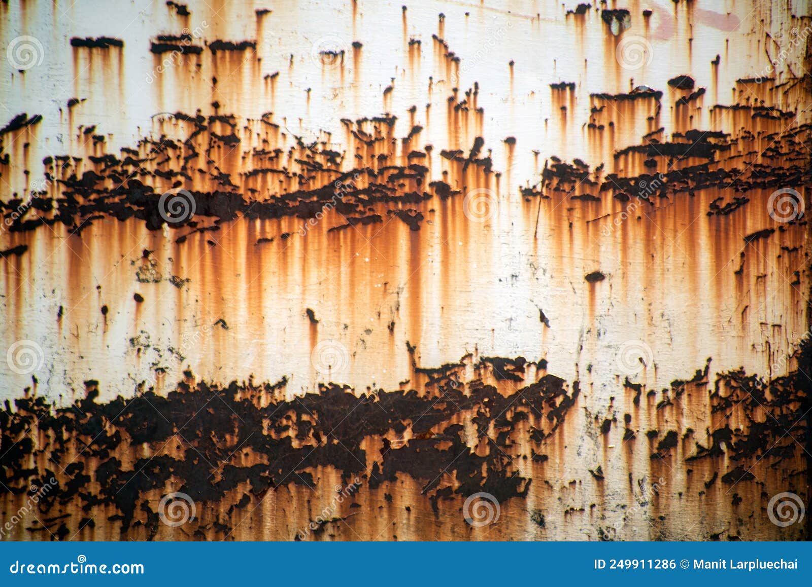 Texture and Background of Traces of Rust on Sheet Metal. Stock Photo ...