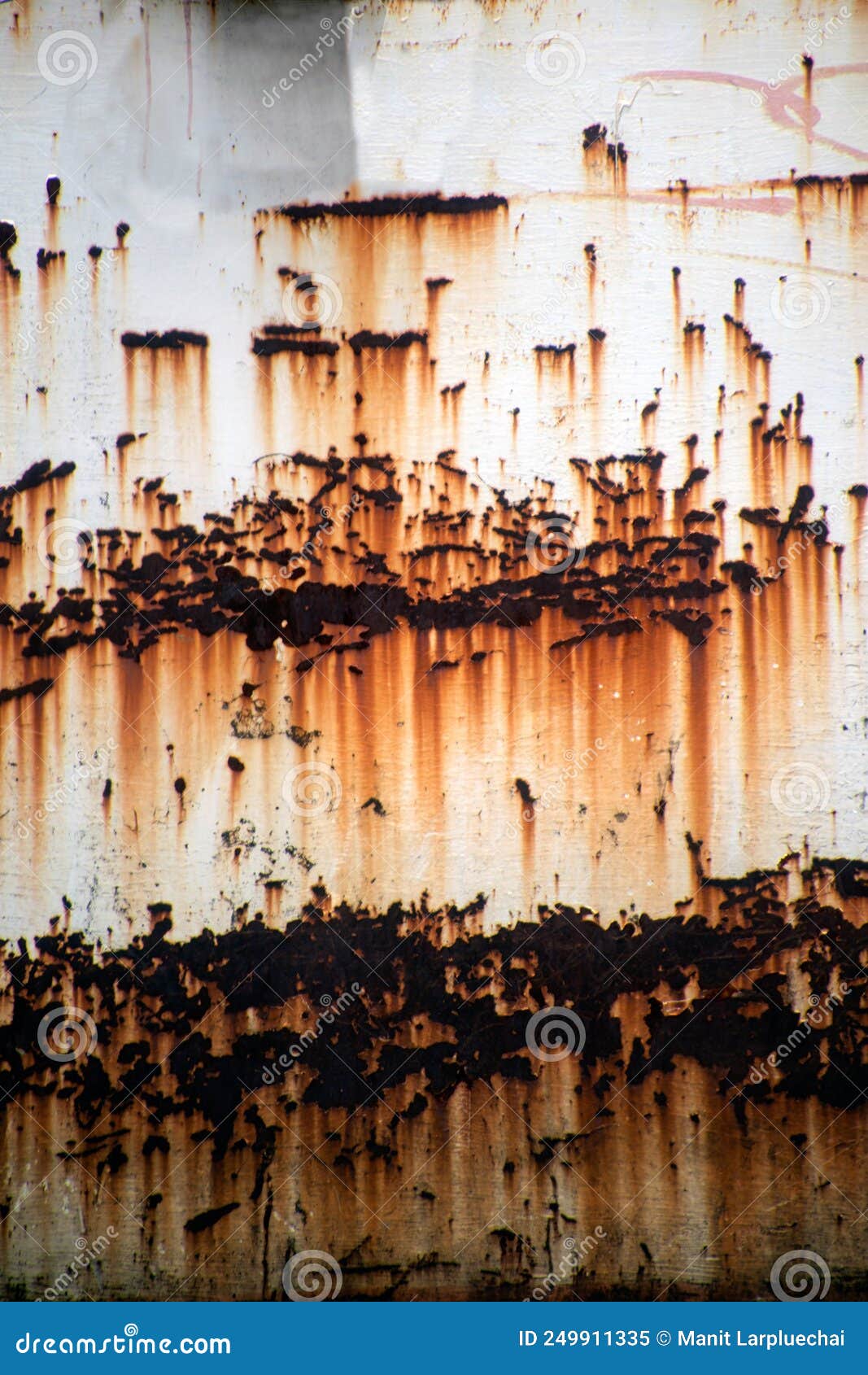 Texture and Background of Traces of Rust on Sheet Metal. Stock Image ...