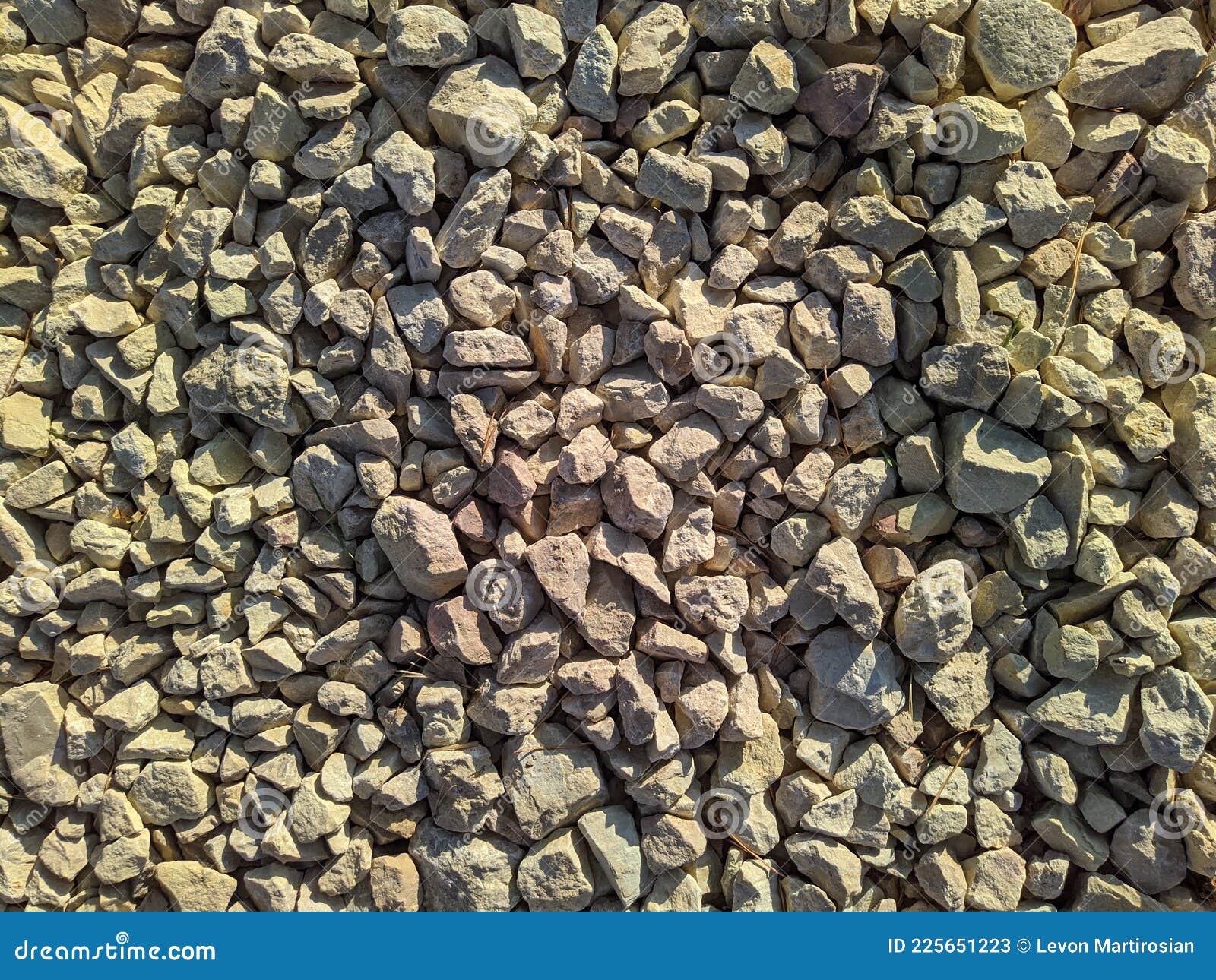 Texture and Background of White Rubble in the Daytime. Stock Image ...