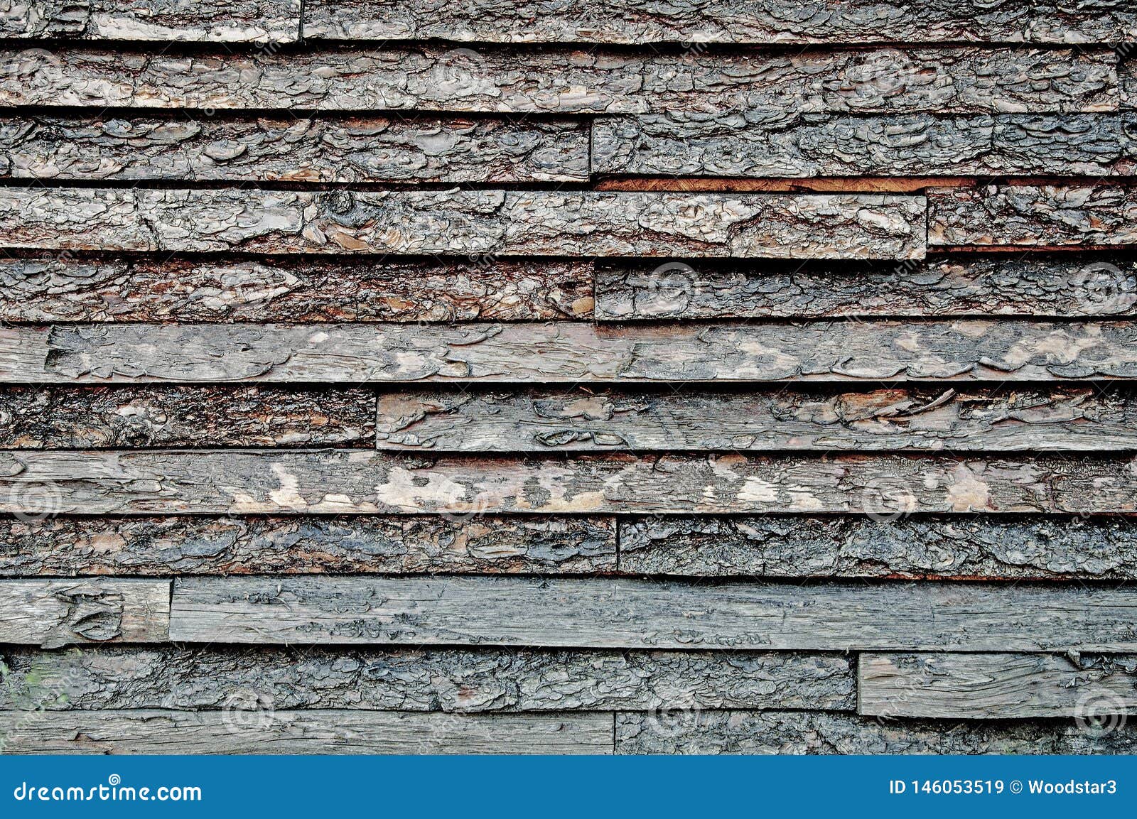 The Texture of the Background of Wooden Planks. Side View. Stock ...