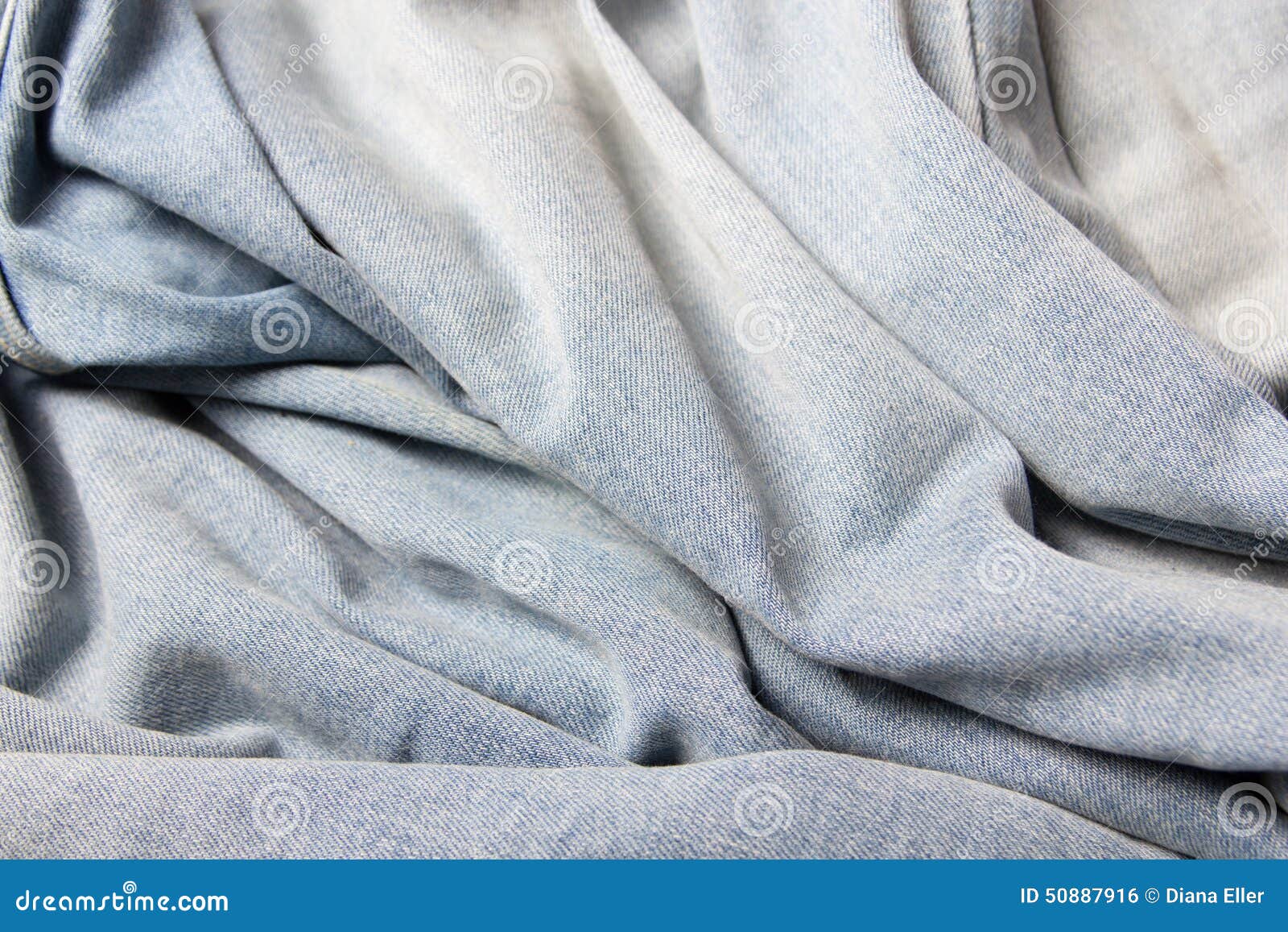 Texture Background - Wrinkled Blue Jeans Material Stock Photo - Image ...