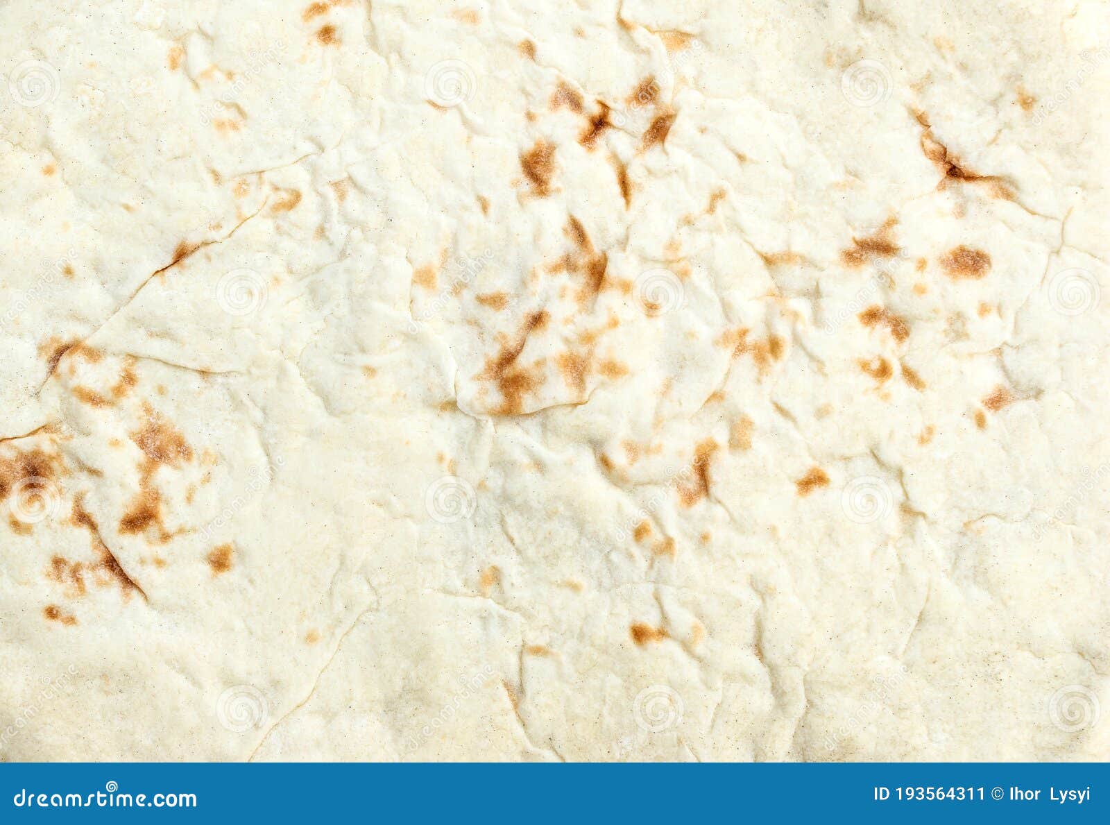 The Texture of Baked Thin Flatbread. Top View Stock Image - Image of ...