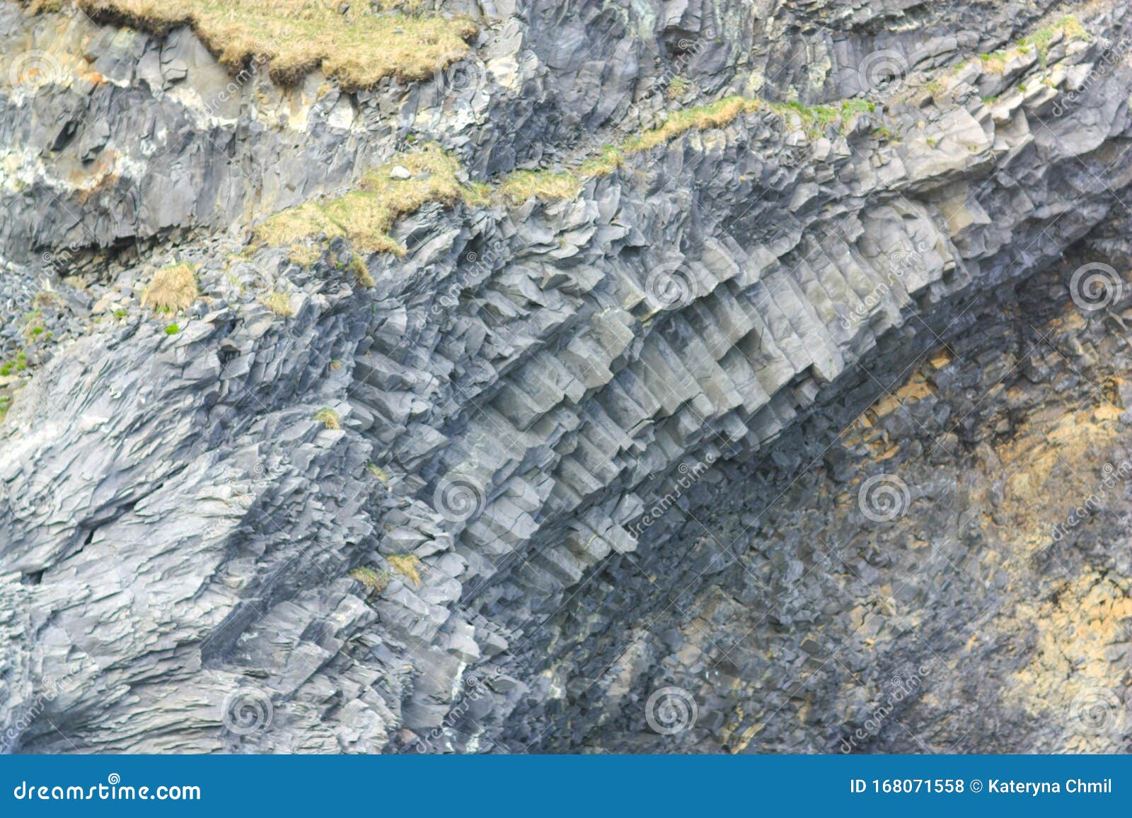 The Texture of the Basalt Cave in Iceland Closeup Stock Photo - Image ...