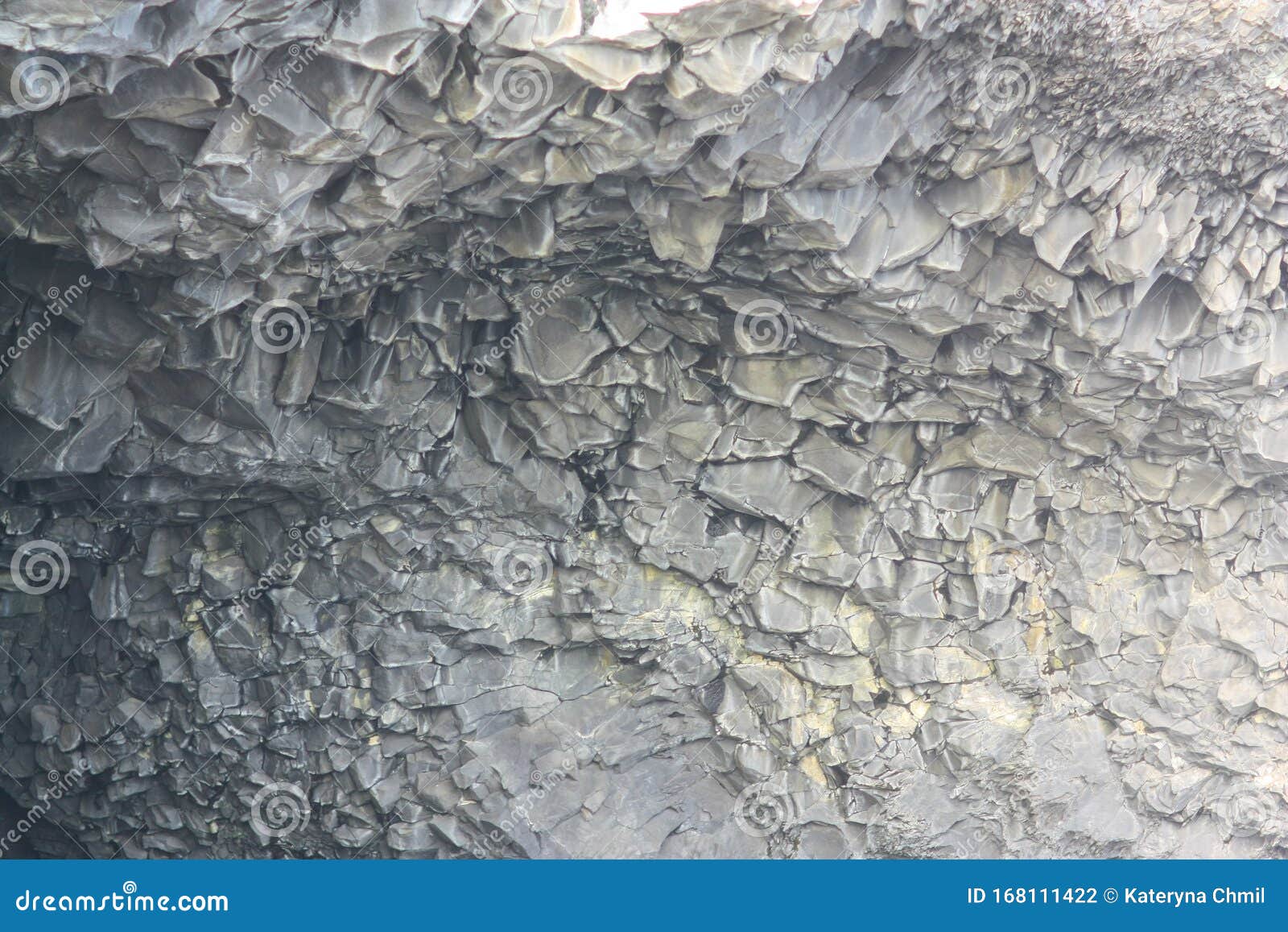 The Texture of the Basalt Cave in Iceland Closeup Stock Photo - Image ...