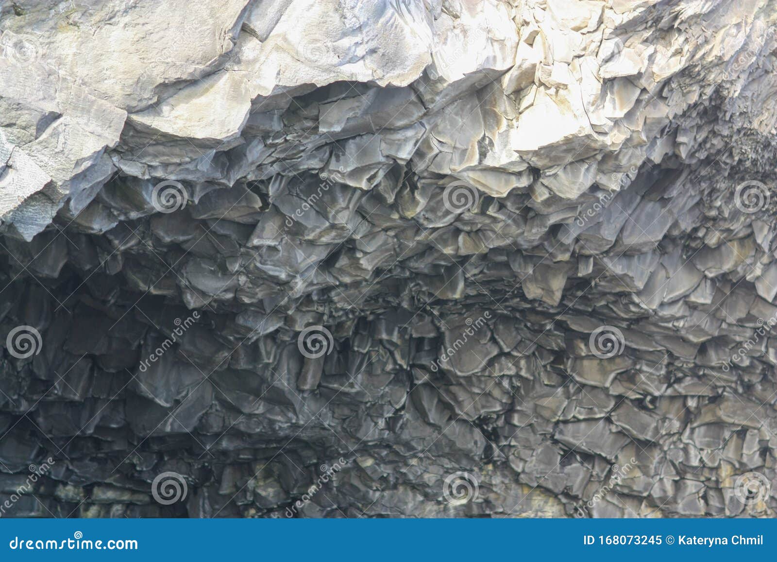 The Texture of the Basalt Cave in Iceland Closeup Stock Image - Image ...