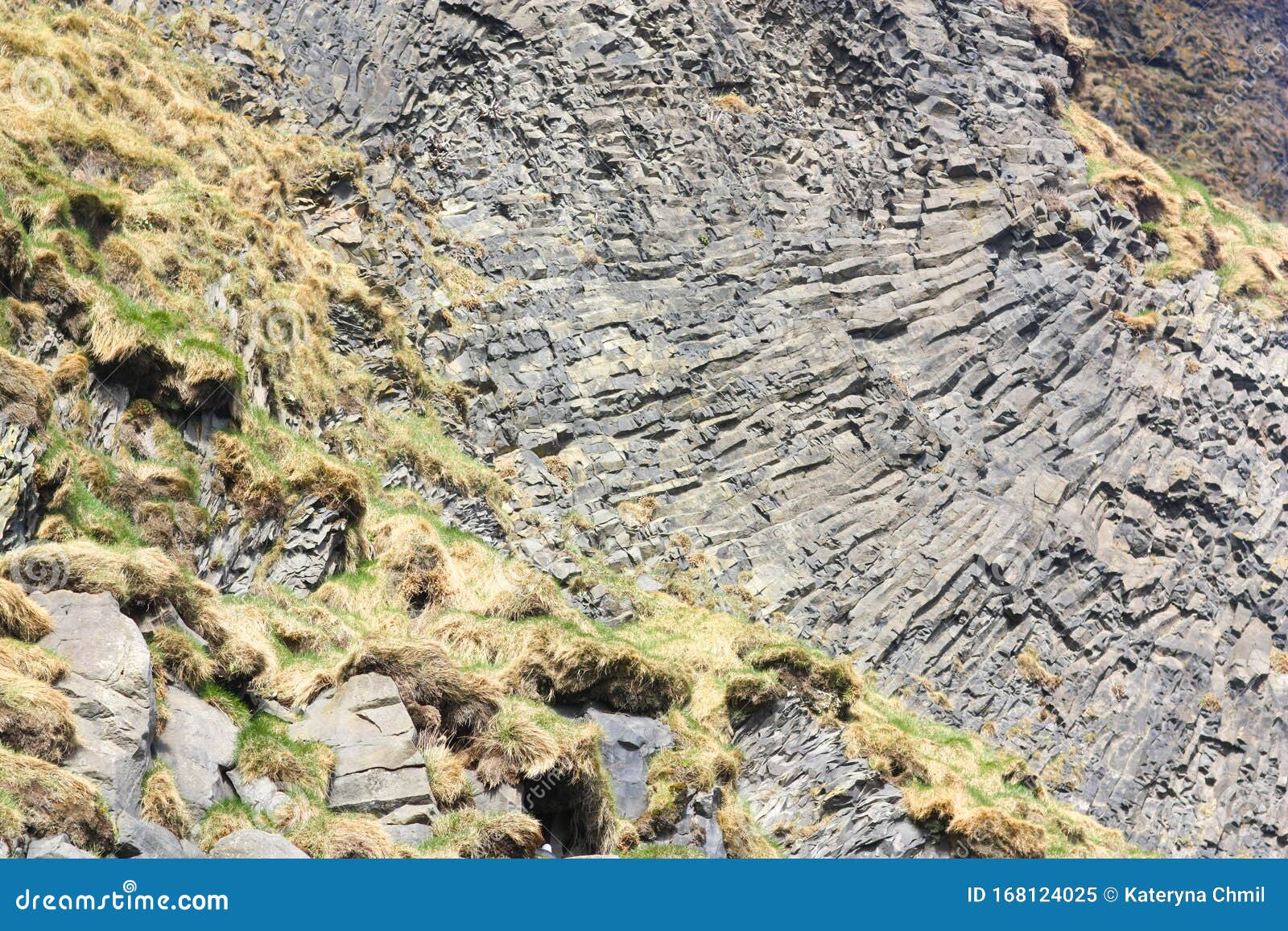 The Texture of the Basalt Cave in Iceland Closeup Stock Image - Image ...