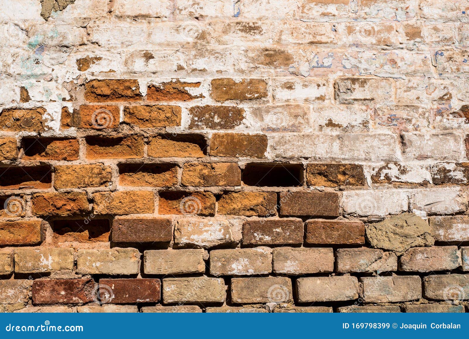 Texture of Battered, Dirty and Old Brick Wall and Floor of Various ...