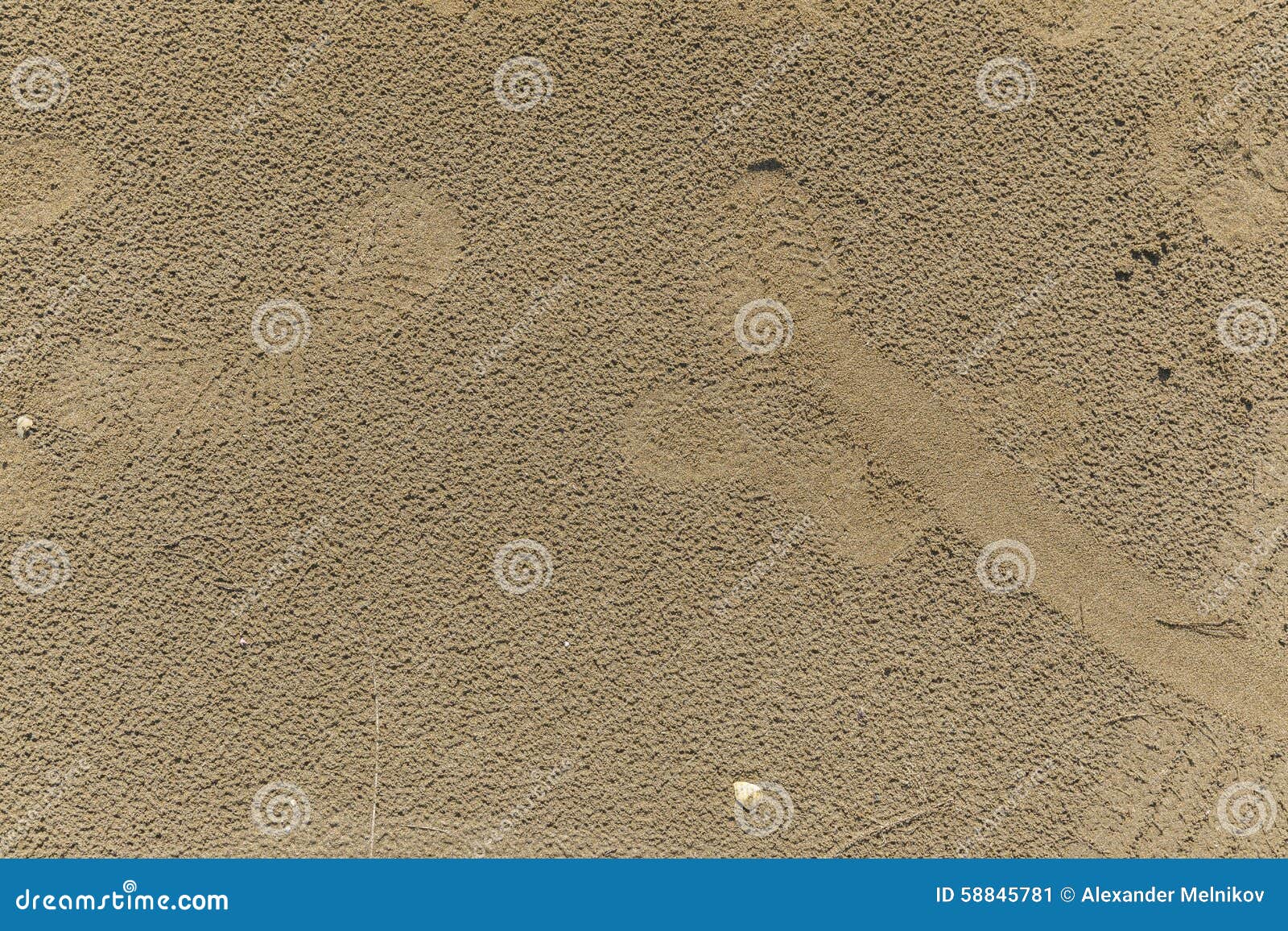 Texture of Beach Sand after Rain Stock Image - Image of beautiful ...