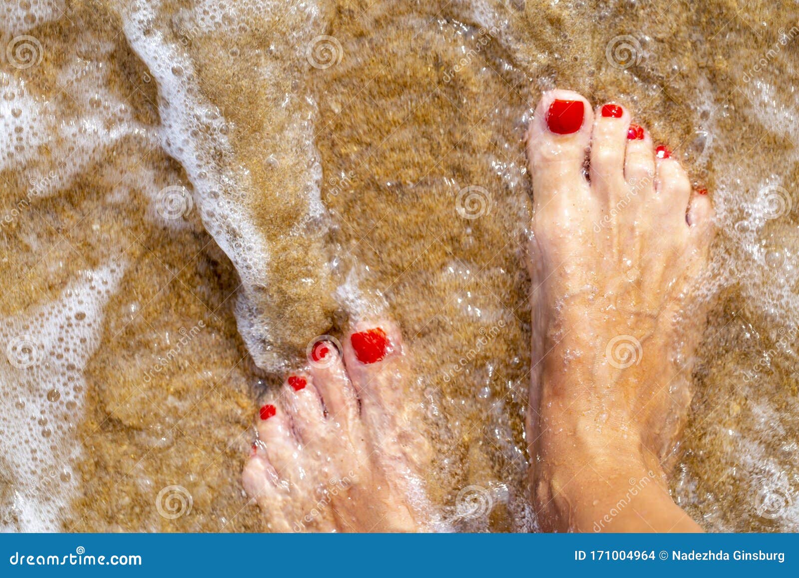 The Texture of the Beach, Womens Feet Stock Photo - Image of europe ...