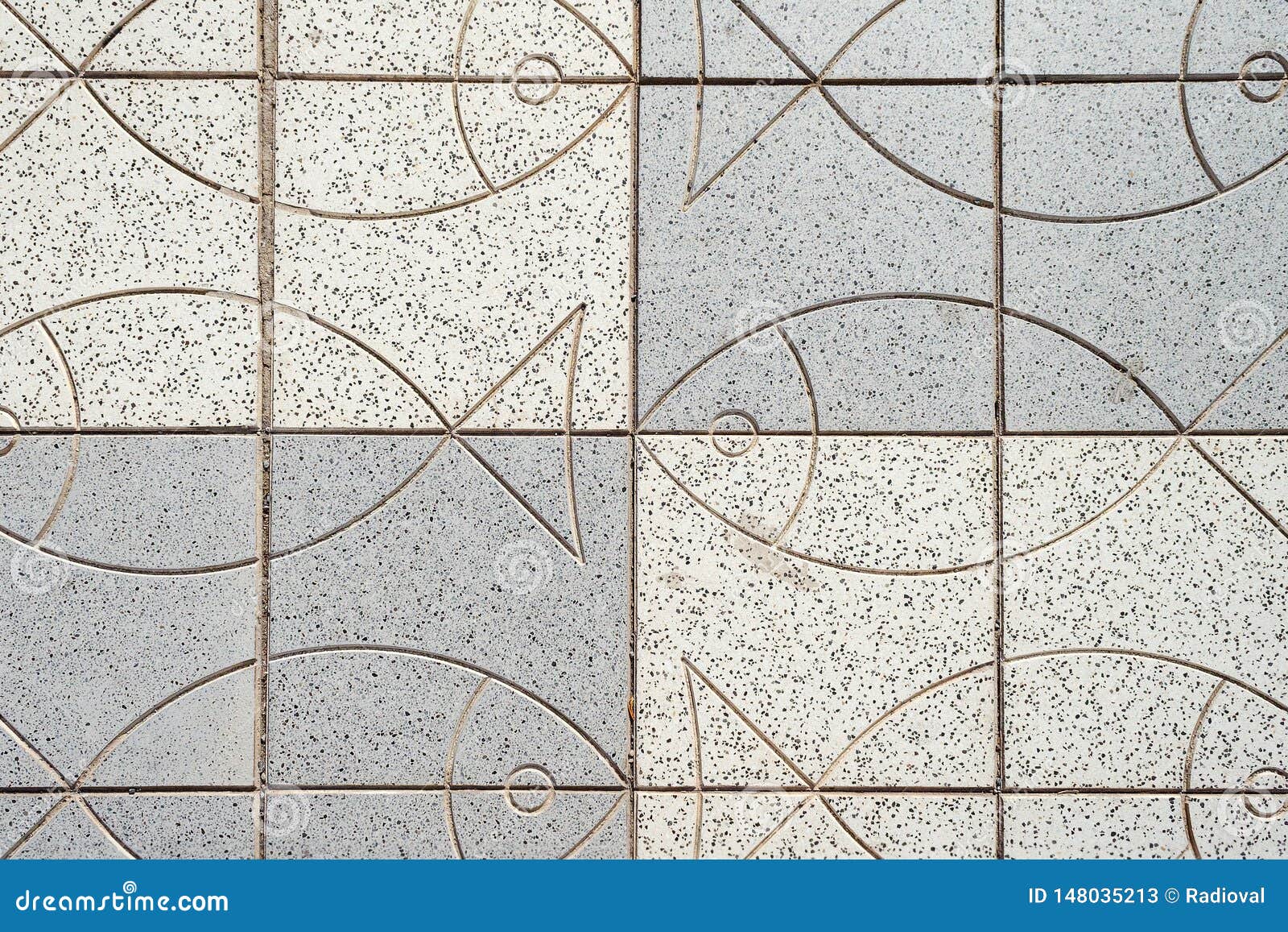 Texture of Beautiful Outdoor Tiles with Fish. Backgrounds Stock Image ...