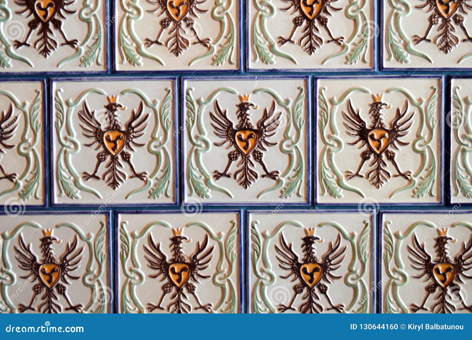 Texture of a Beautiful Square White Ceramic Tile with Patterns I Stock ...