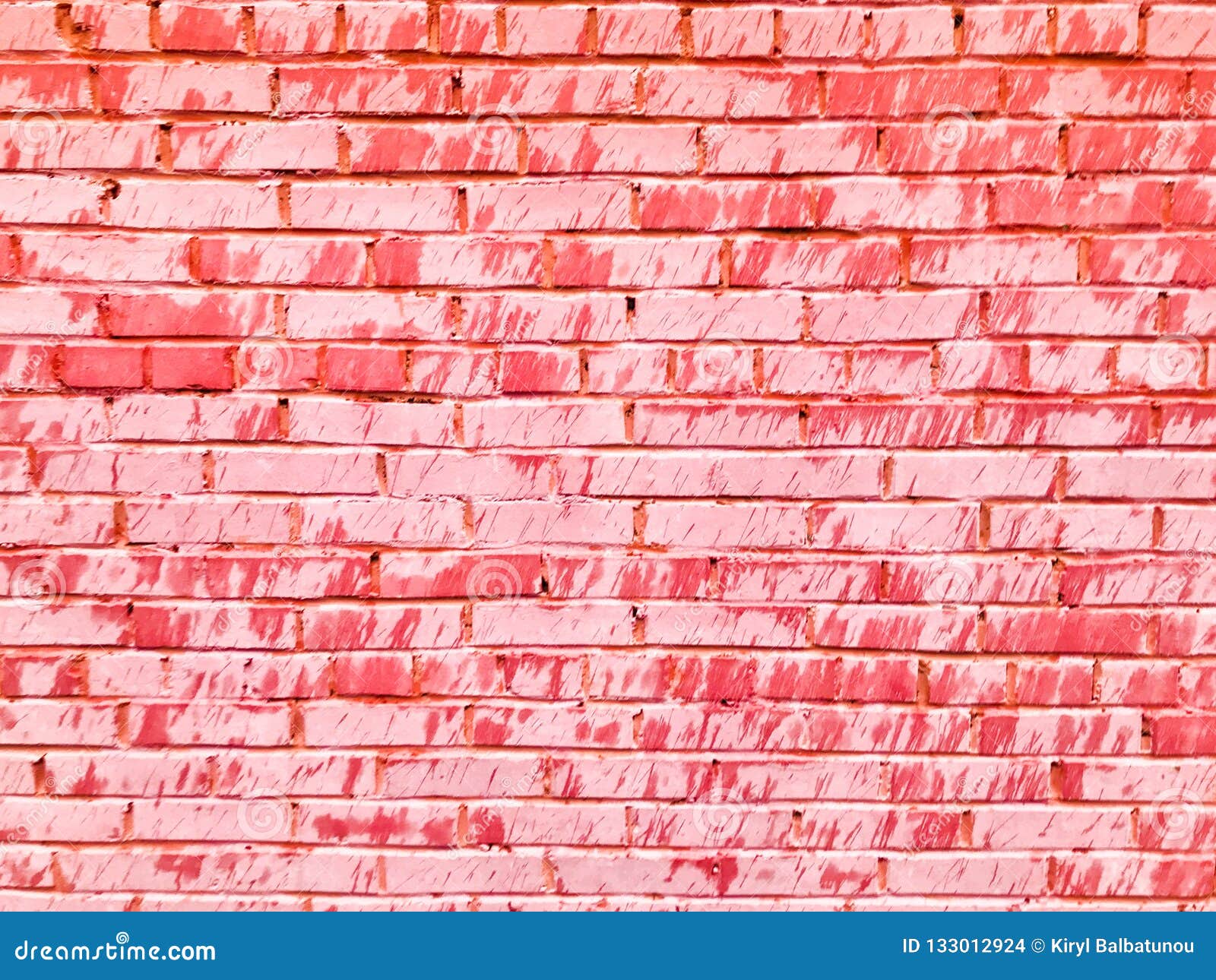 Texture of a Beautiful Unique Unusual Pink Tender Old Cracked Brick ...