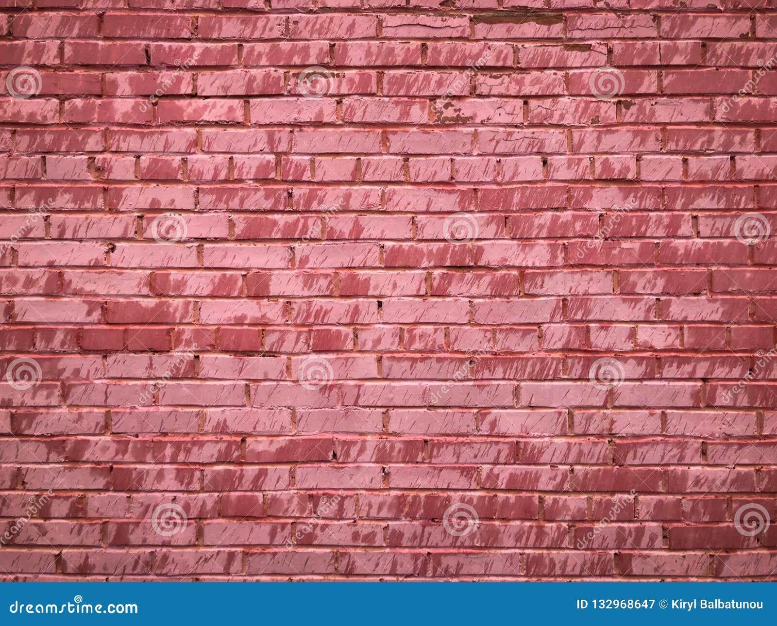 Texture of a Beautiful Unique Unusual Pink Tender Old Cracked Brick ...