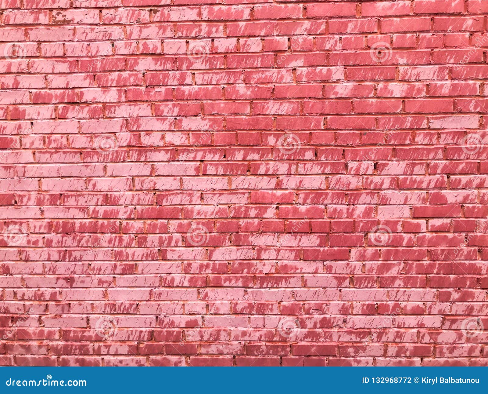 Texture of a Beautiful Unique Unusual Pink Tender Old Cracked Brick ...
