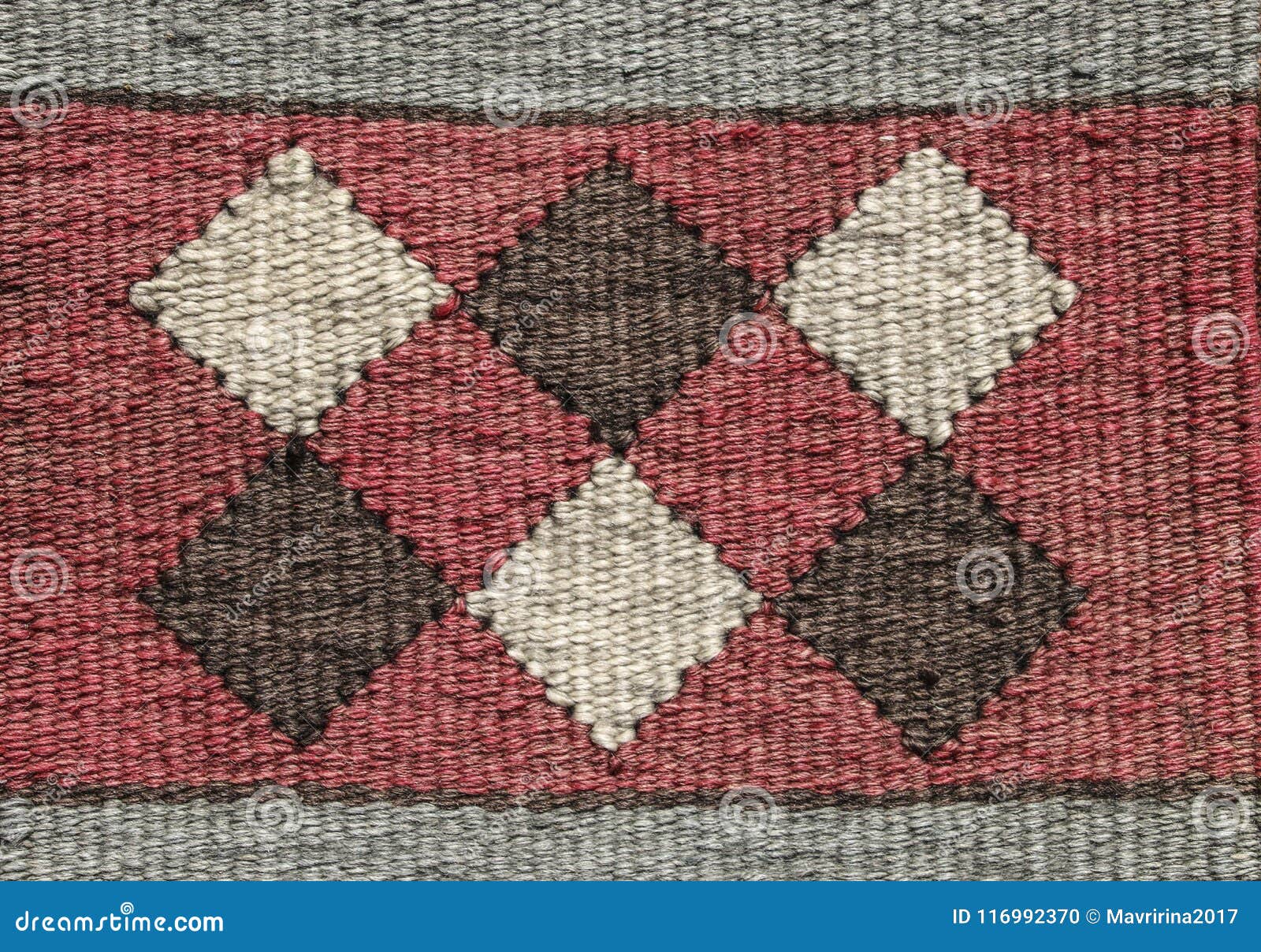 Texture of Bedouin Traditional Wool Carpet with Geometric Patter Stock ...