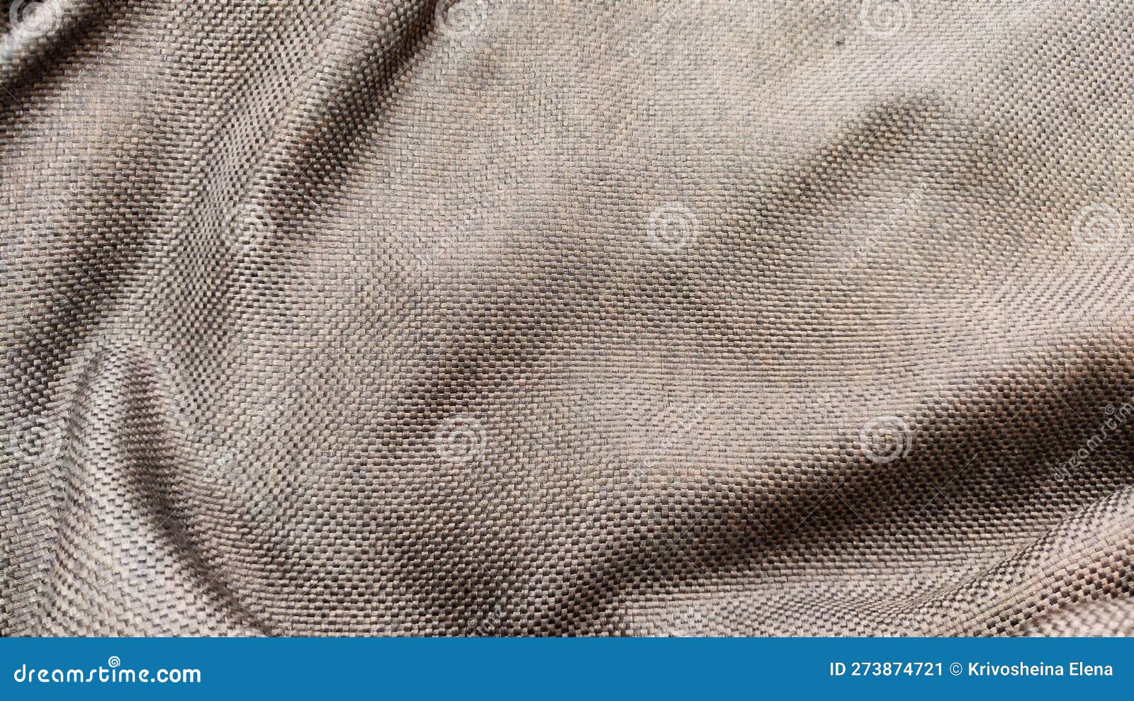 The Texture of a Beige Fabric for the Background. Burlap Pleats Fabric ...