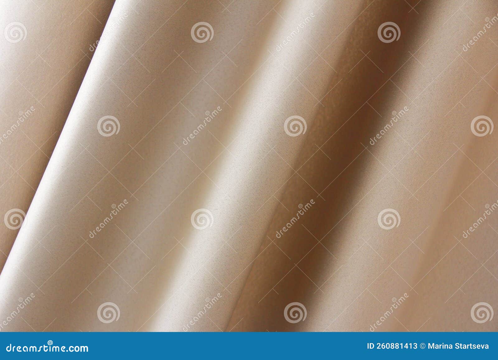 The Texture of Beige Satin Fabric with Folds and Bends Stock Image ...