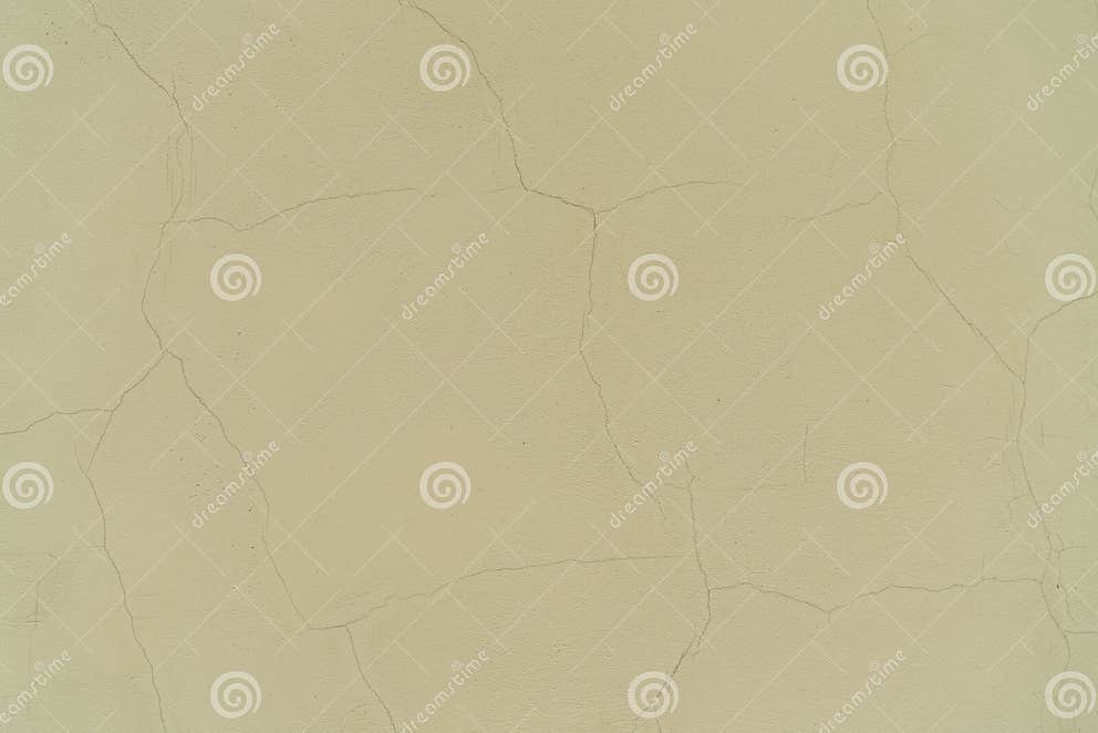 Texture of Beige Wall with Cracks, Cracked Surface Stock Photo - Image ...