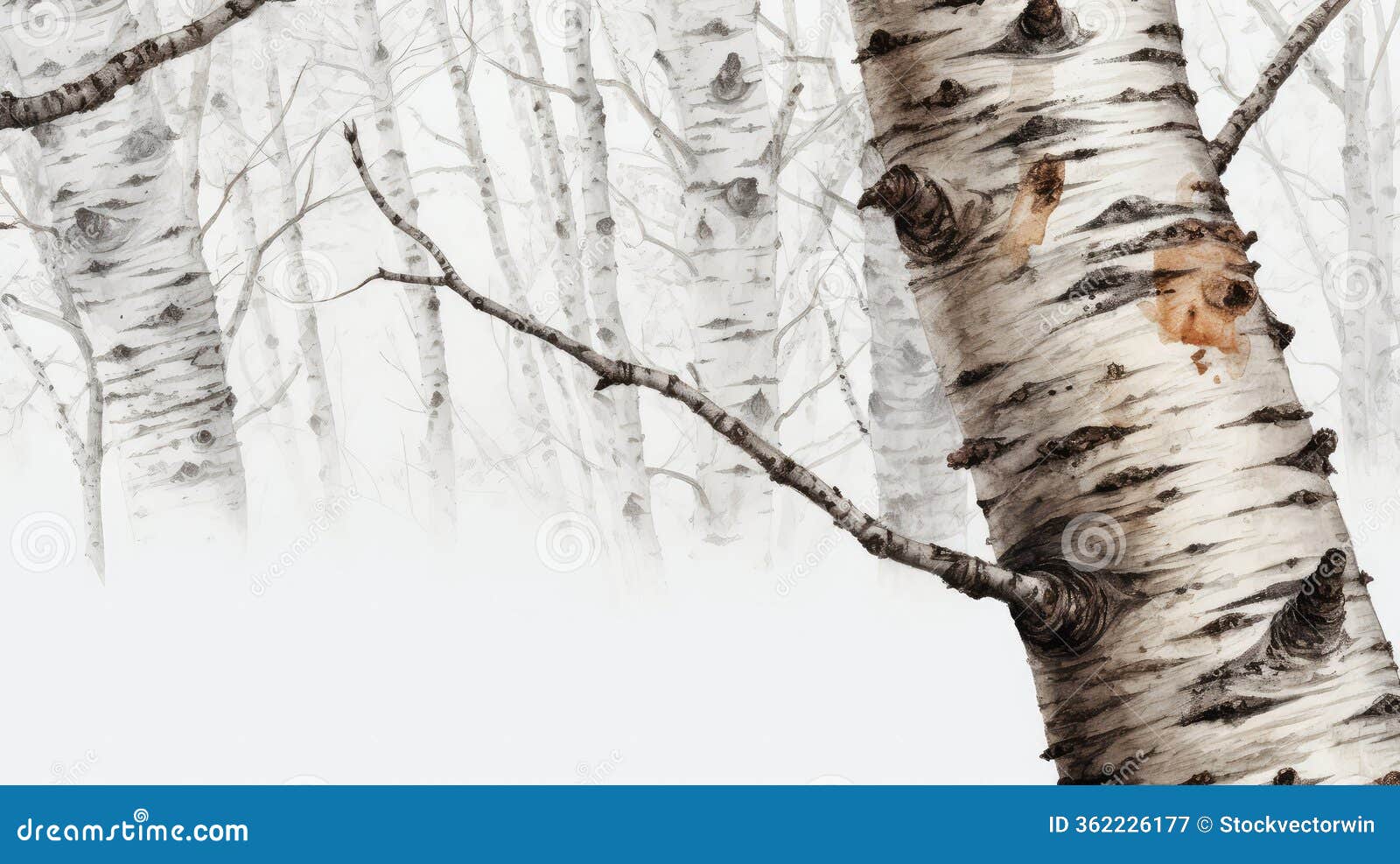 Texture Birch Tree Illustration Stock Illustration - Illustration of ...