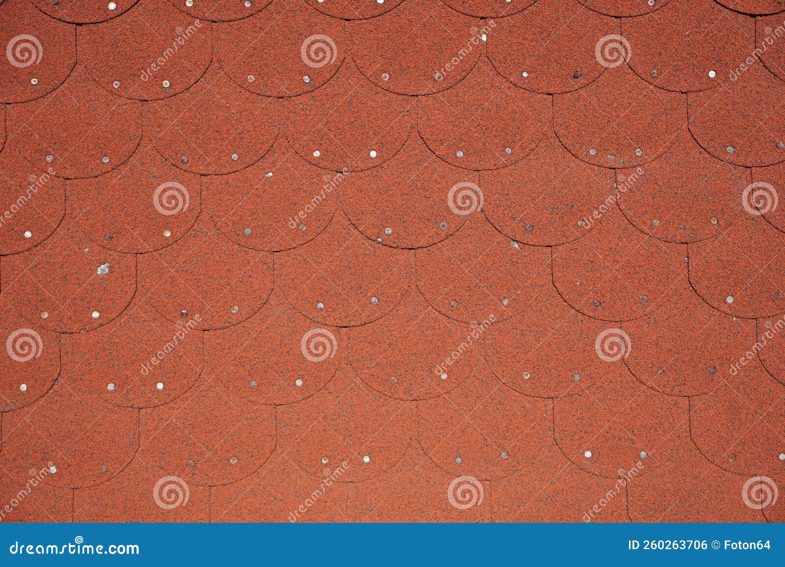 Texture Of Bituminous Shingle Roof Surface. Repetition Pattern Of Red ...