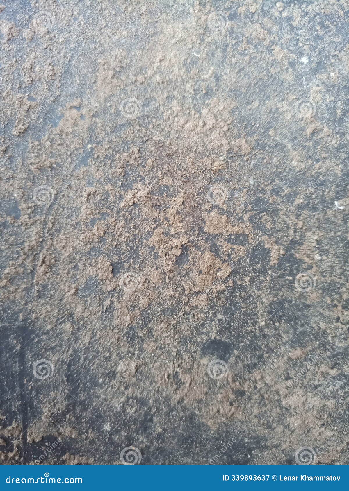 Texture and Bizarre Pattern of the Surface of a Black Rubber Sheet ...