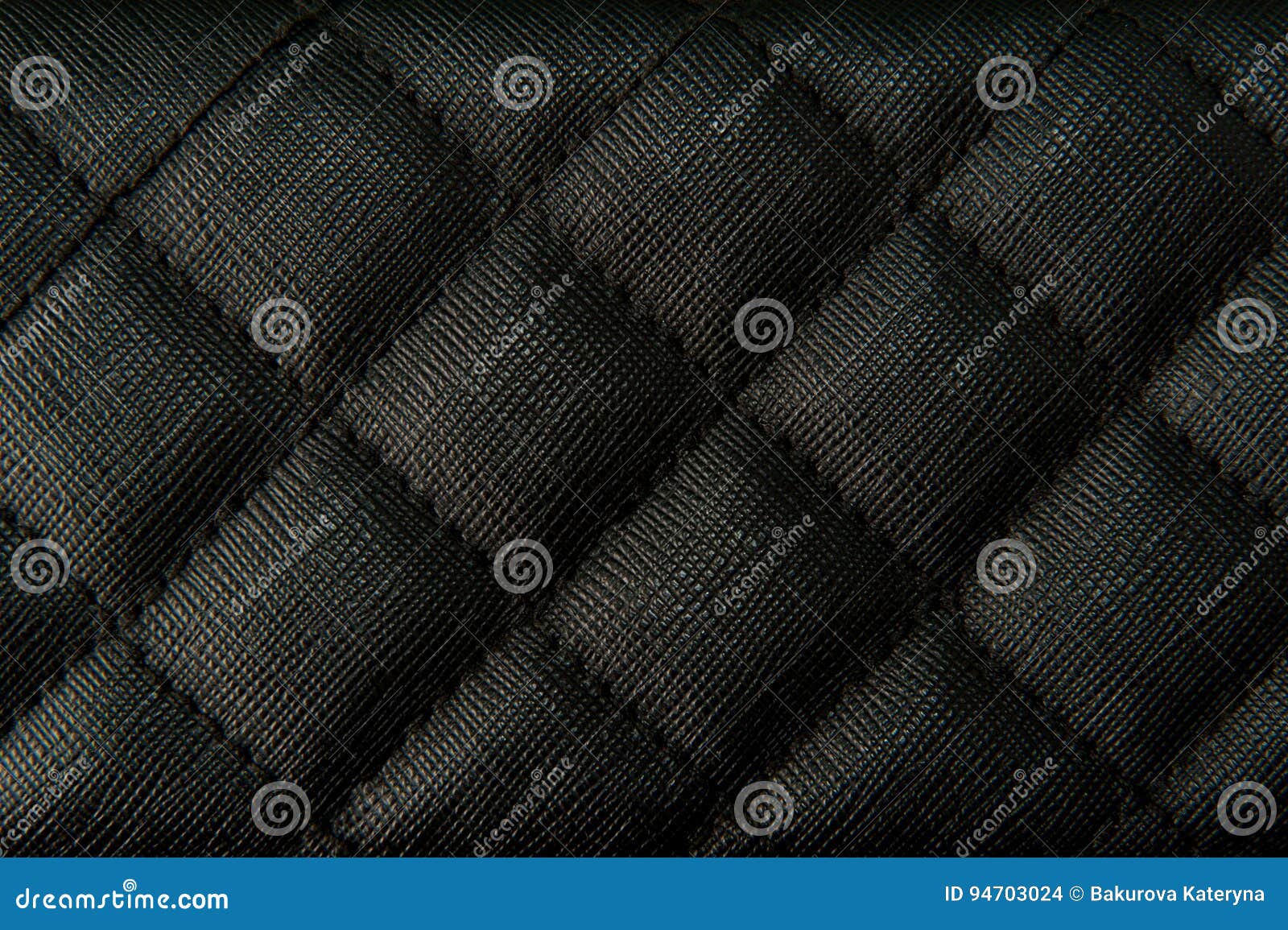 Texture Black Leather Square Pattern Stock Photo - Image of surface ...