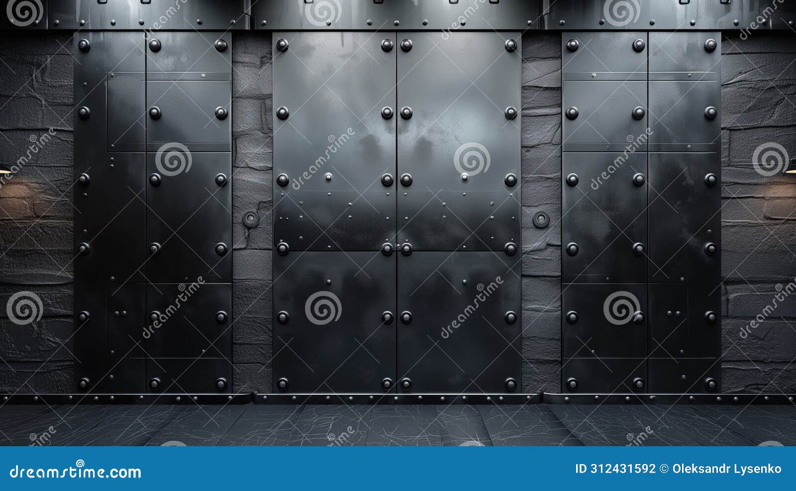 Texture of Black Metal Panels Stock Illustration - Illustration of ...