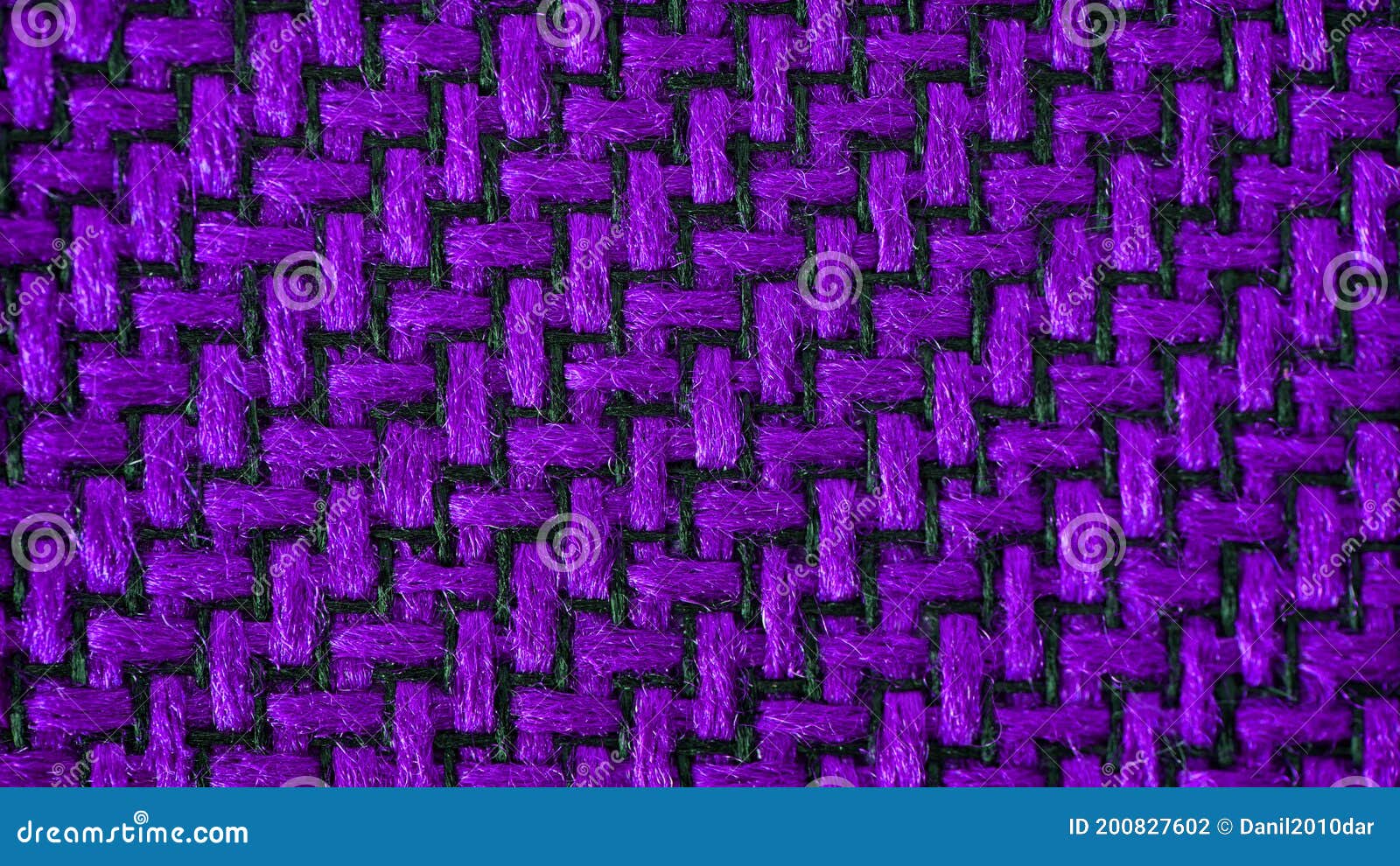 Texture of Black and Purple Fabric Forming a Ladder Pattern. Knitten ...