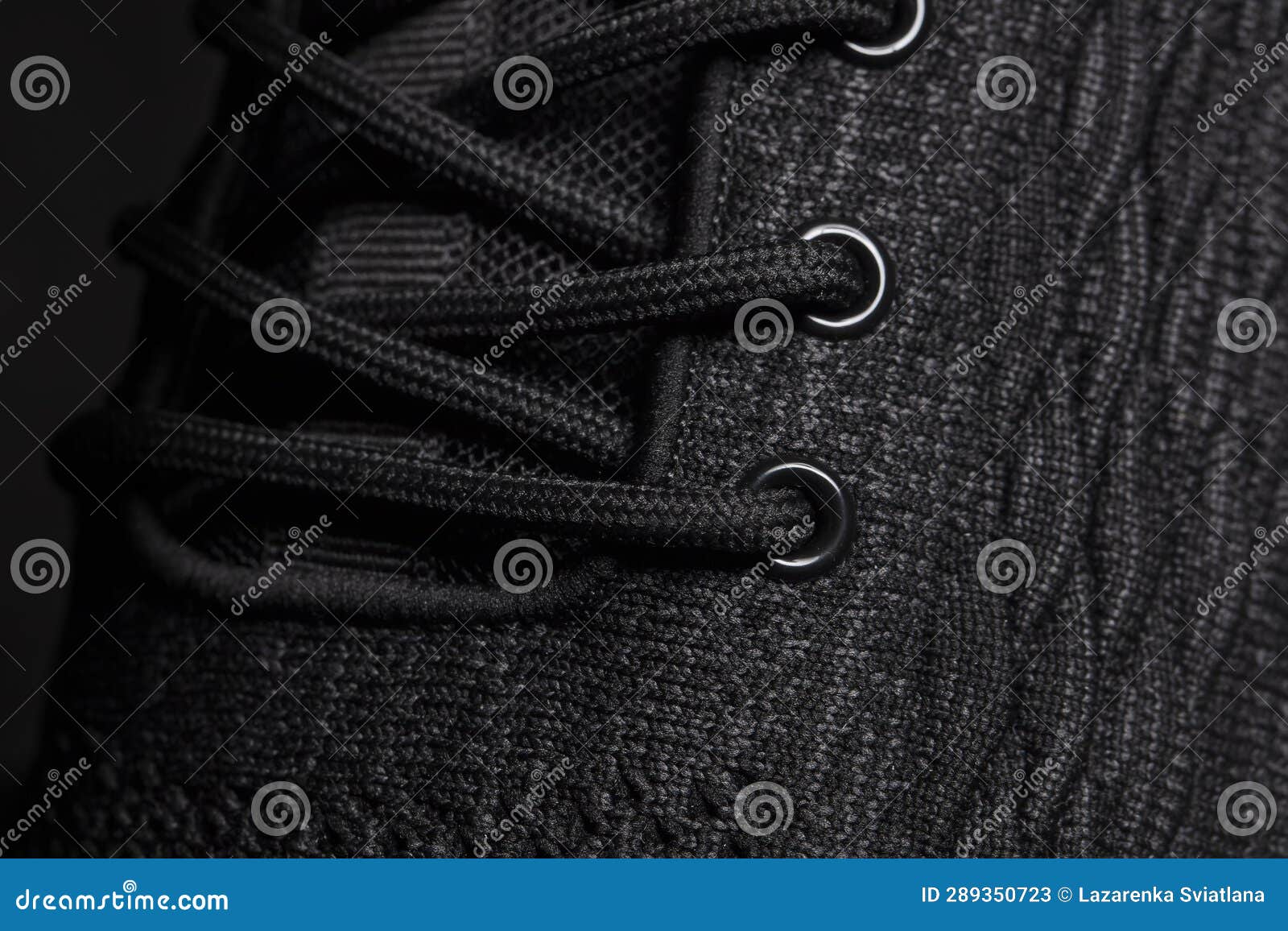 The Texture of a Black Rag Sneaker Stock Image - Image of winter, black ...
