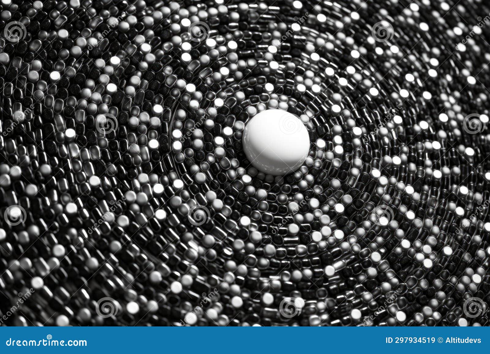 Texture of Black and White Binary Bead System Stock Image - Image of ...