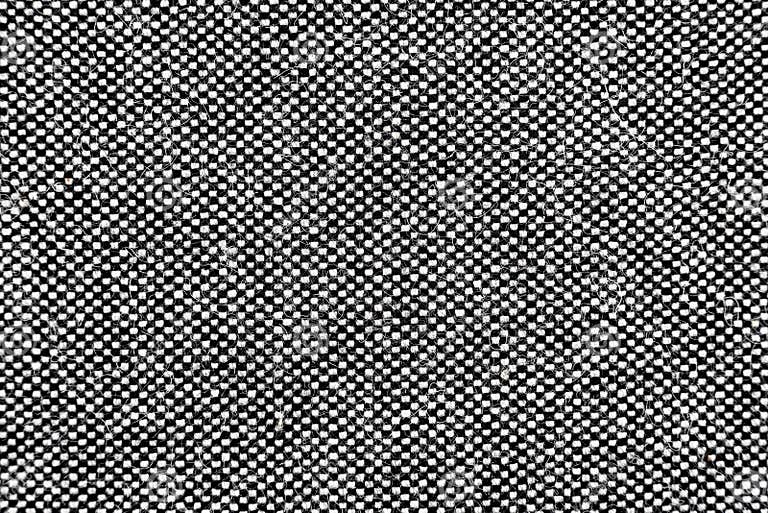 Texture of Black and White Fabric.Textile with Intersecting White and ...