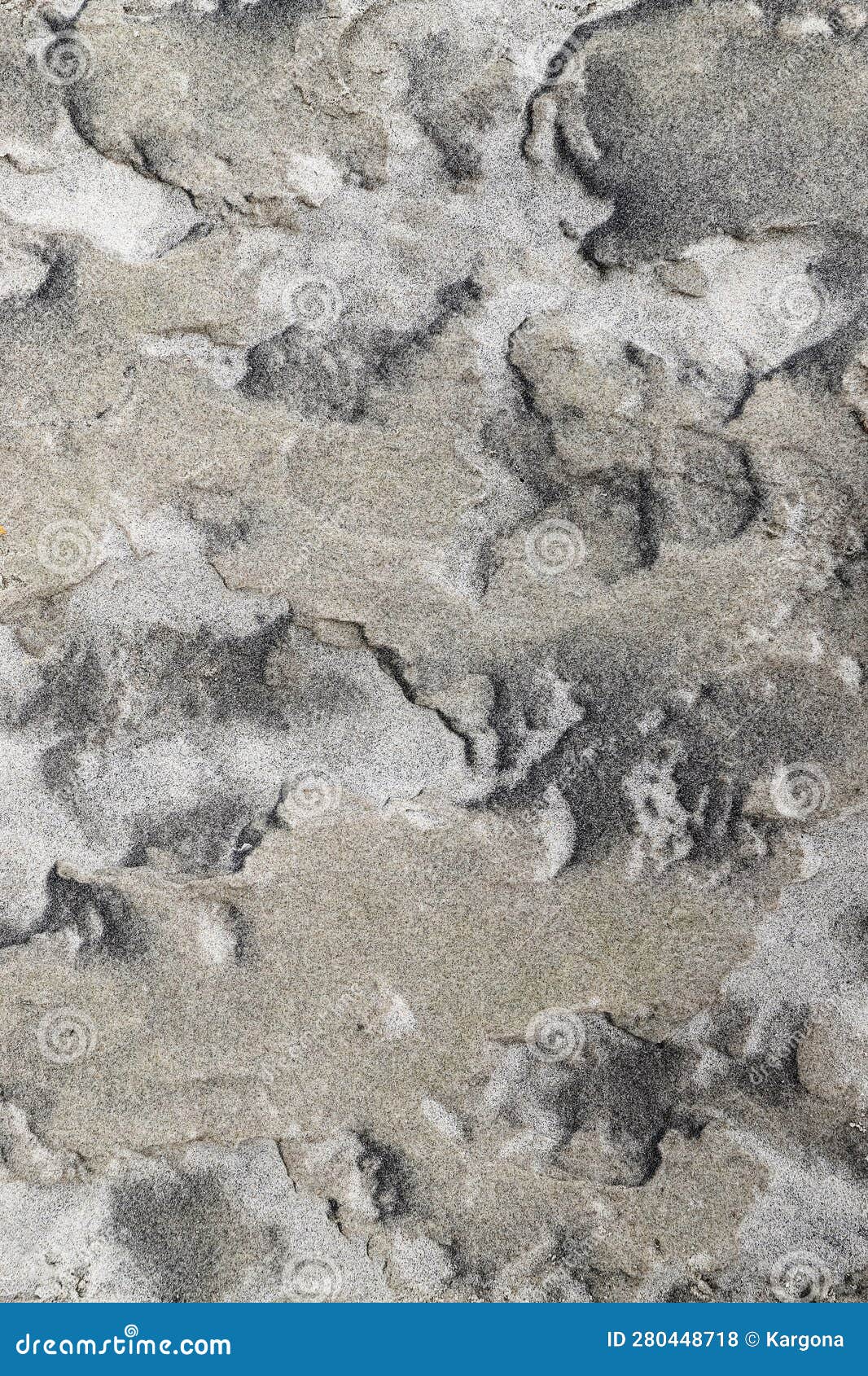 Texture of the Black and White Wet Sand on the Beach As an Abstract ...