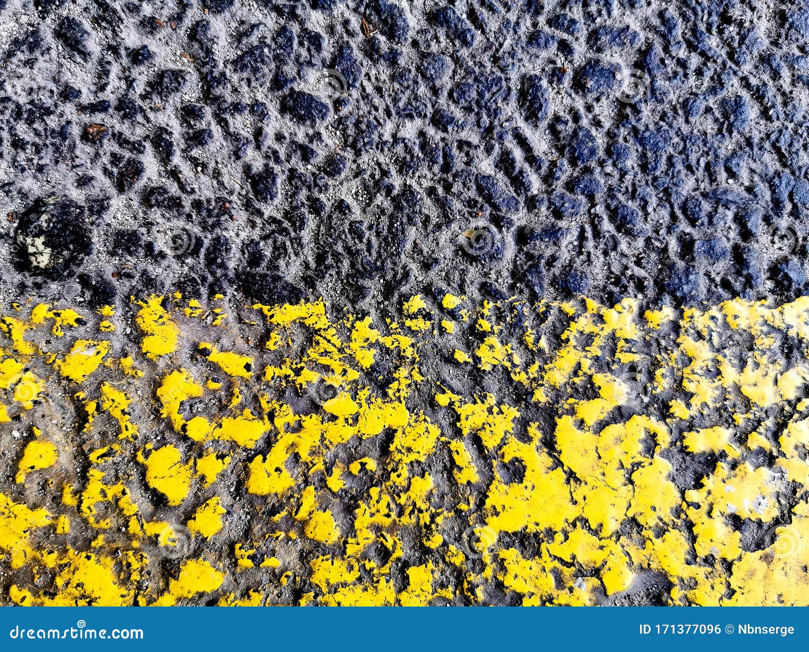 Texture of Black and Yellow Asphalt for Design, Background or Wallpaper ...