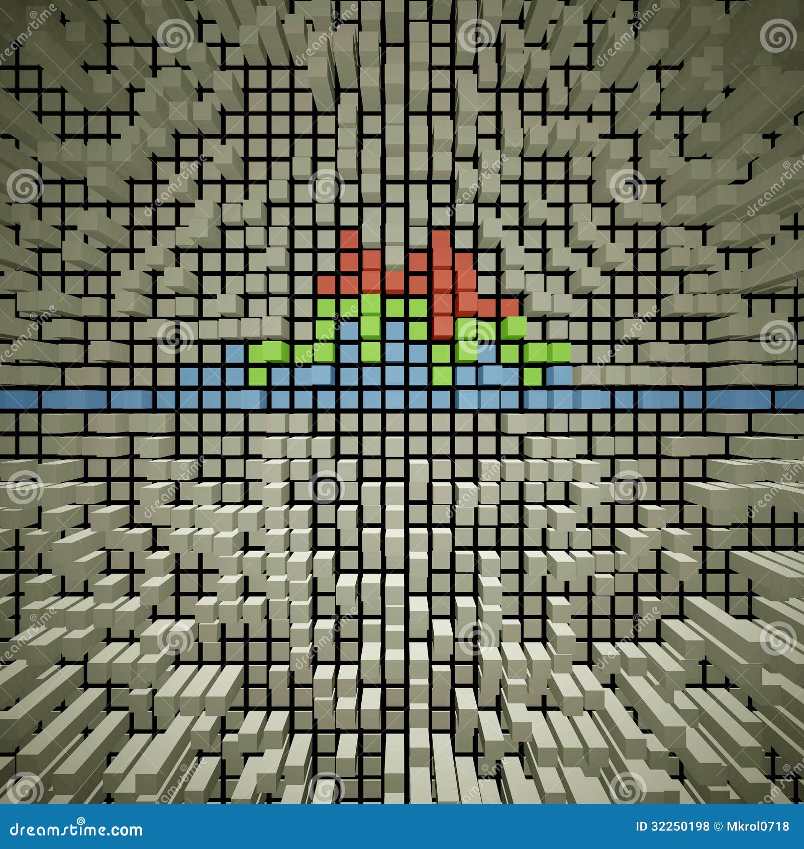 Texture of Blocks on a Color Background Stock Illustration ...