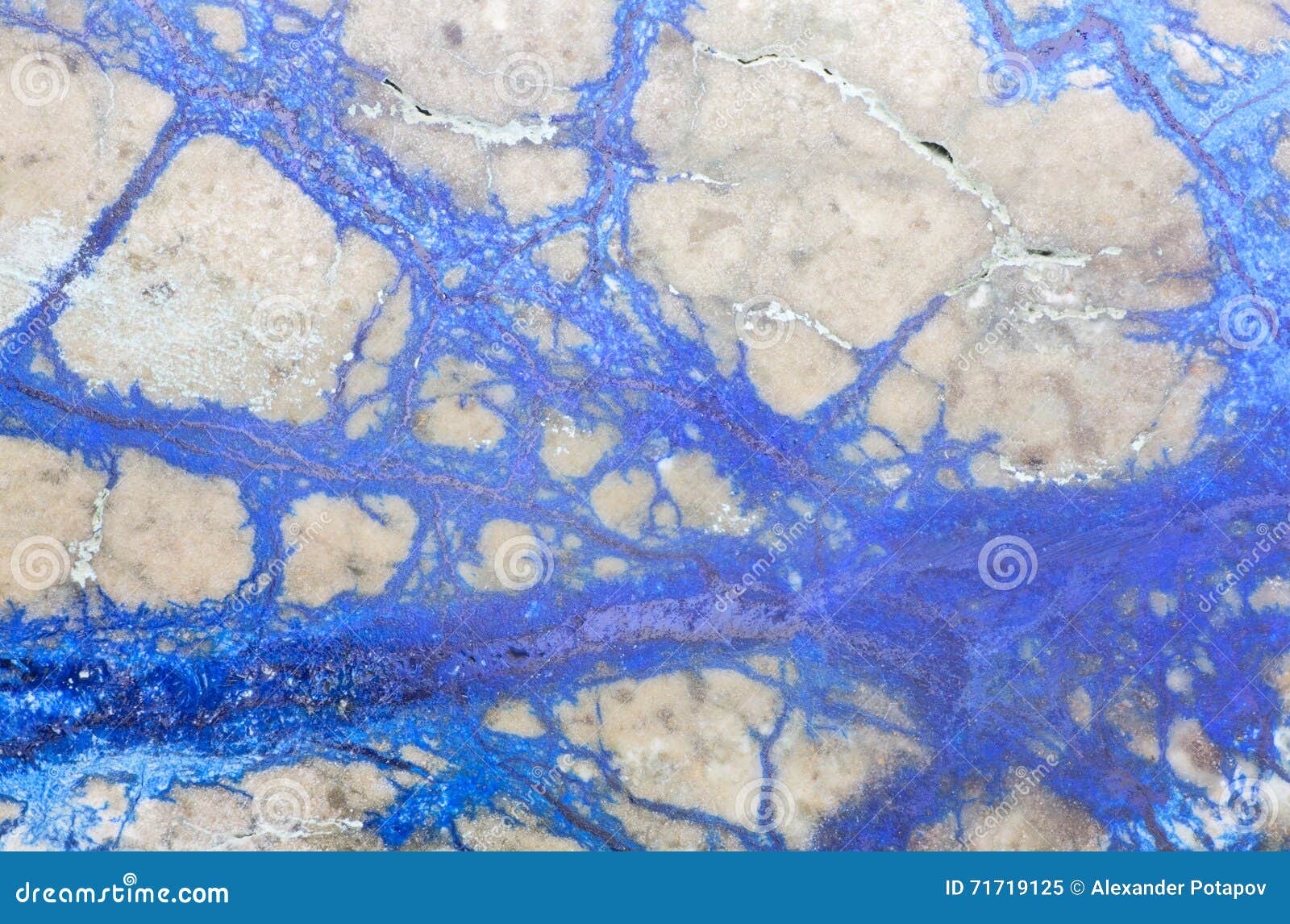 Texture of Blue Copper Mineral Azurite Stock Image - Image of stone ...