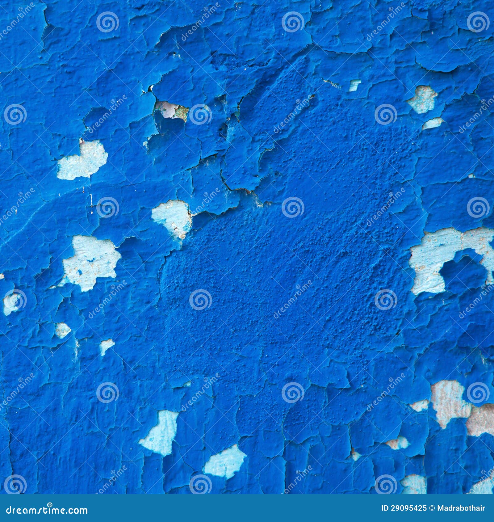 Texture from Blue Cracked Wall Paint Stock Image - Image of background ...
