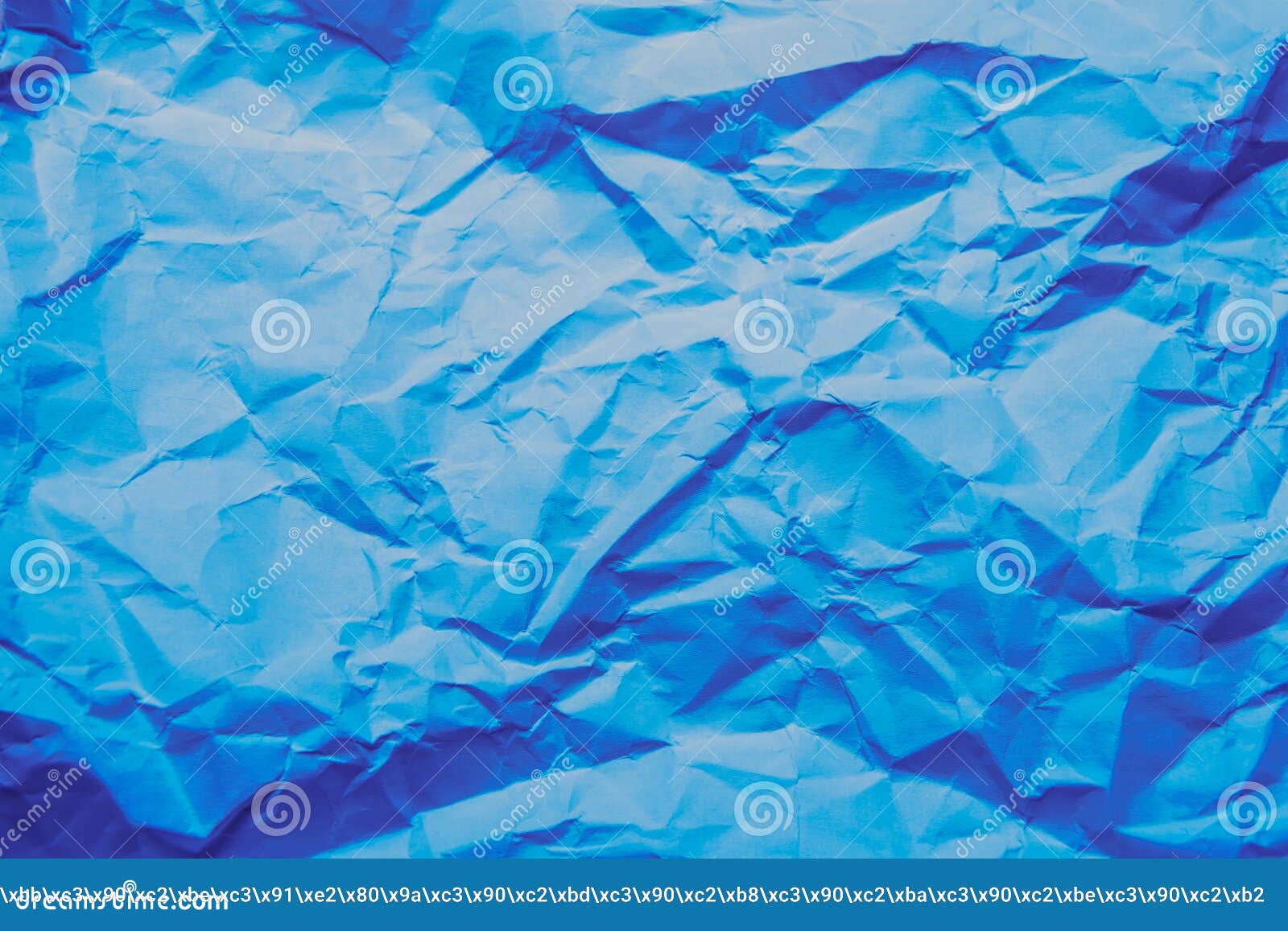 Texture of Blue Crumpled Paper Background Stock Photo - Image of ...