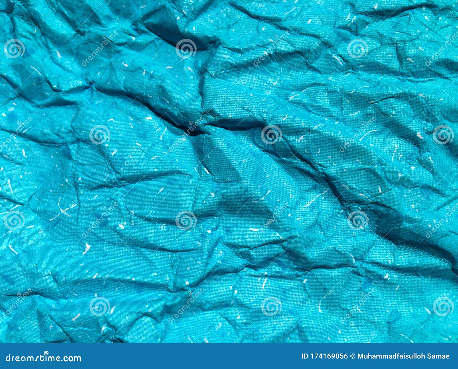 Texture of Blue Crumpled Paper Background for Design Stock Photo ...
