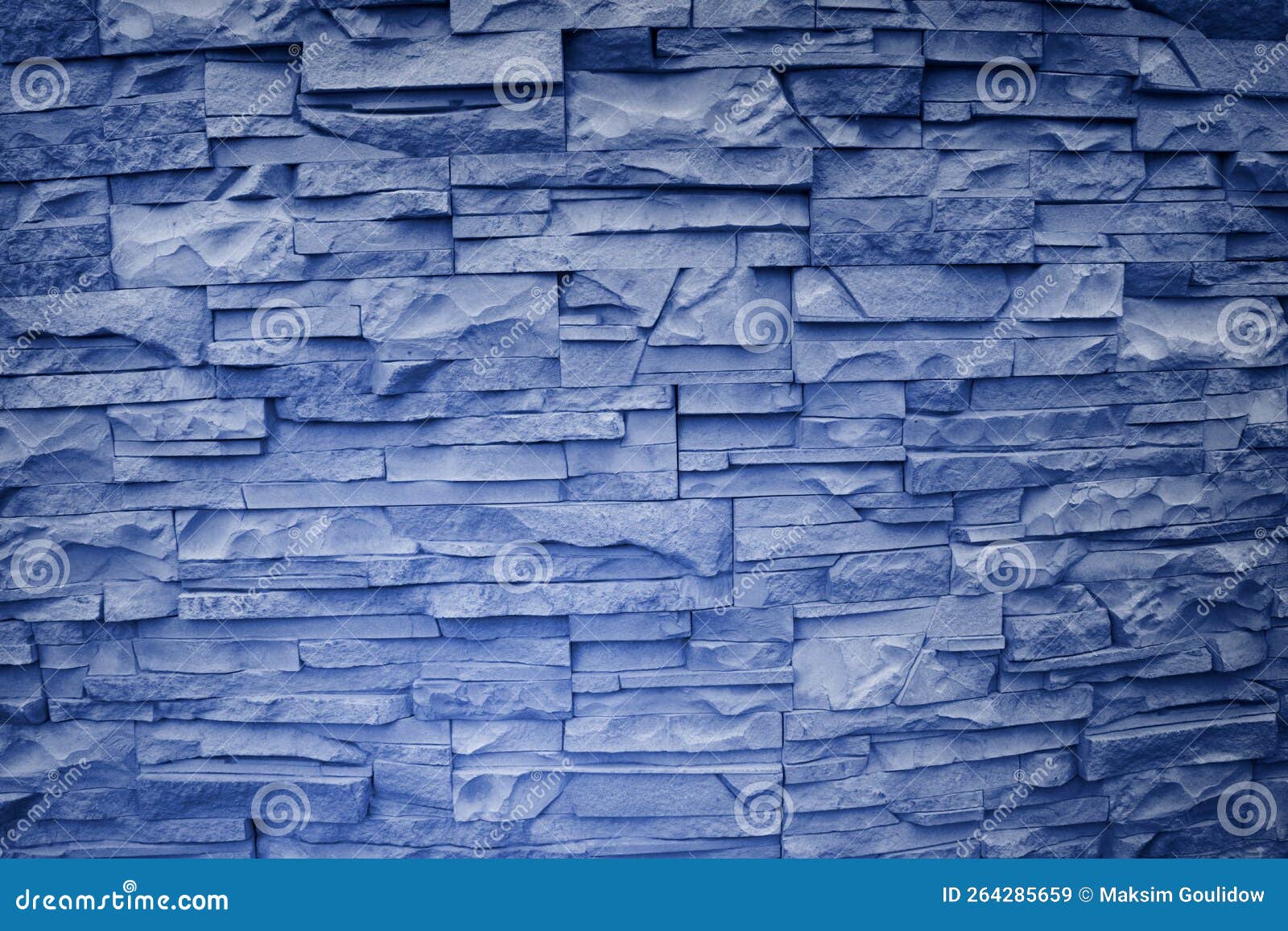 Texture of Blue Decorative Tiles in Form of Brick. Stock Image - Image ...