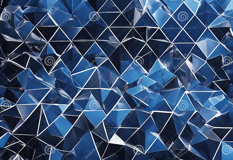 Texture Blue Geometric Background Pattern Textured Triangles Abstract ...